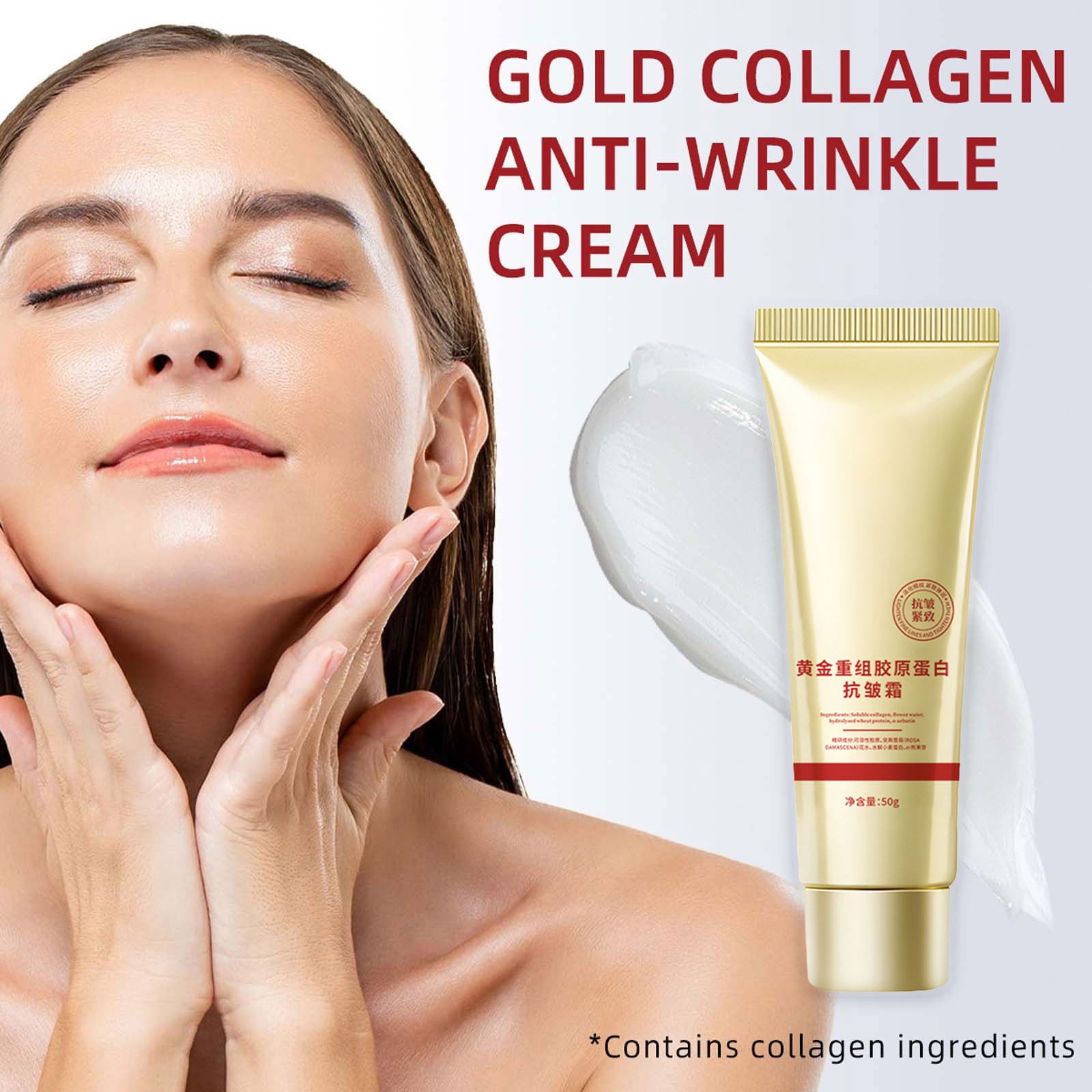 Clearance & Promo,Gold Collagen Anti-Wrinkle Cream,Hydrating and ...