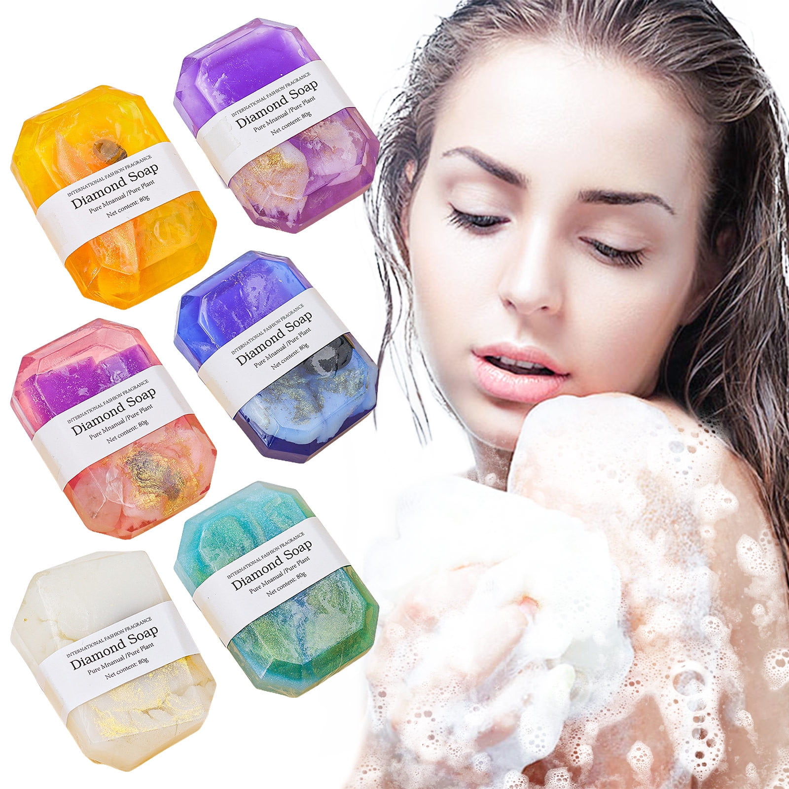 Clearance & Promo, Handmade Gemstone SoapCrystal Fragrance Soap ...
