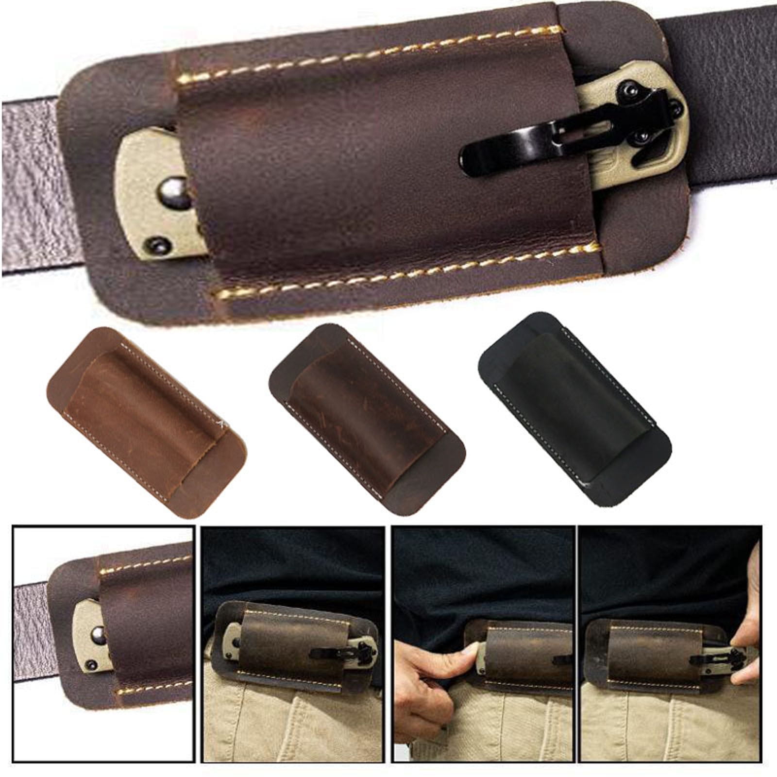 Clearance & Promo, Hanging Leather Knife Pouch, Stainless Steel Knife ...