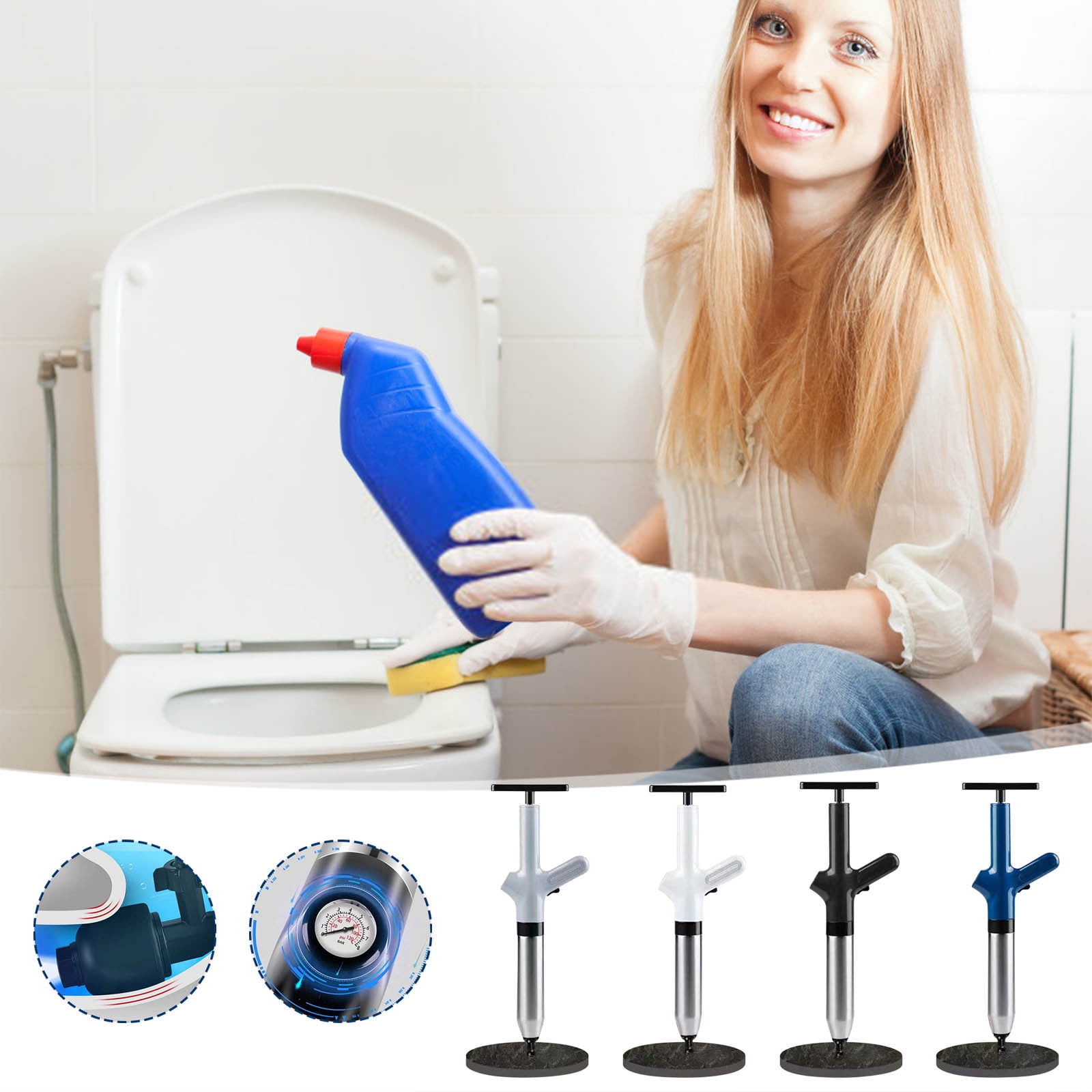 Clearance & Promo, High-pressure Toilet Unclogger, Powerful Drain ...