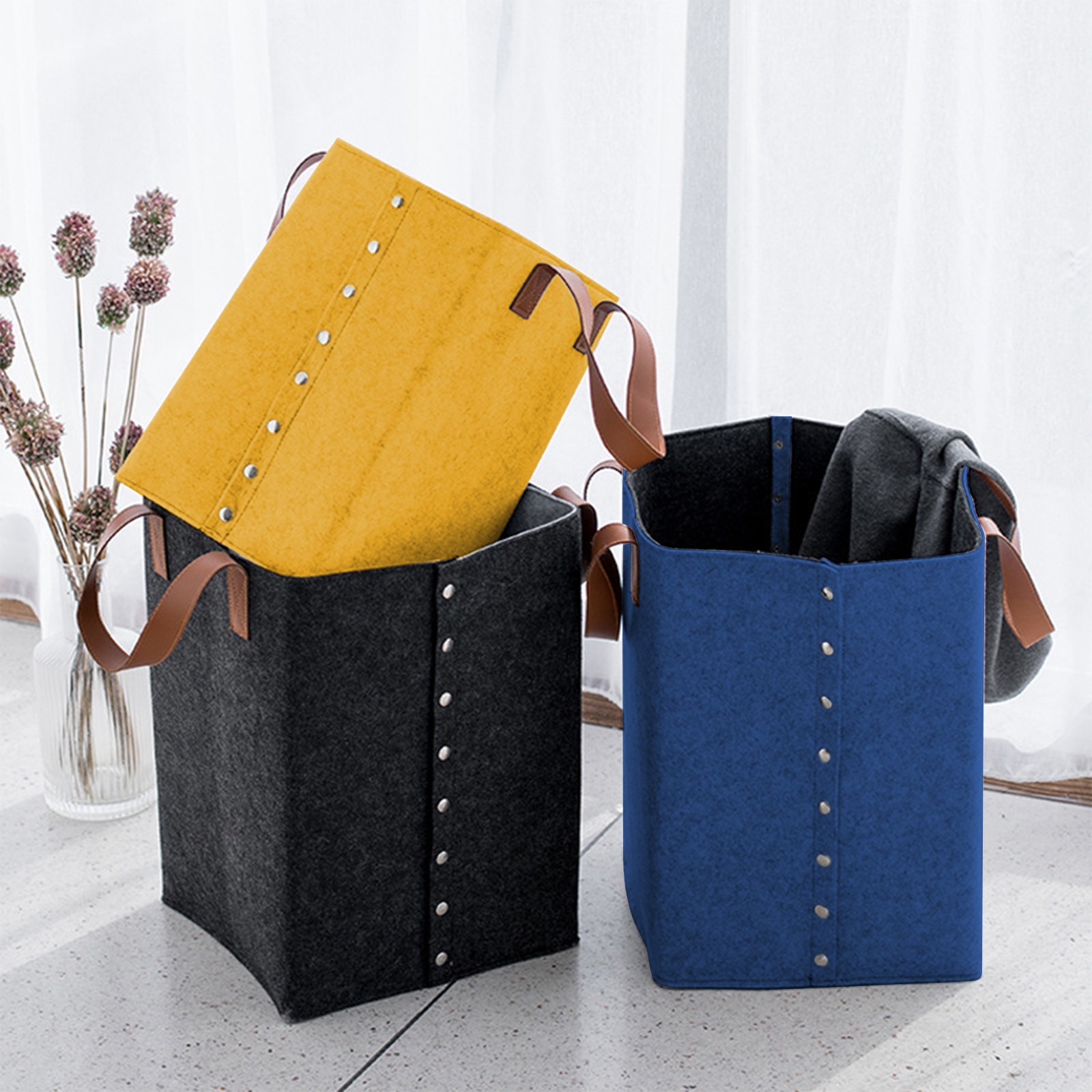 Promo,Home Dirty Laundry Basket, Foldable Large Storage Basket for ...
