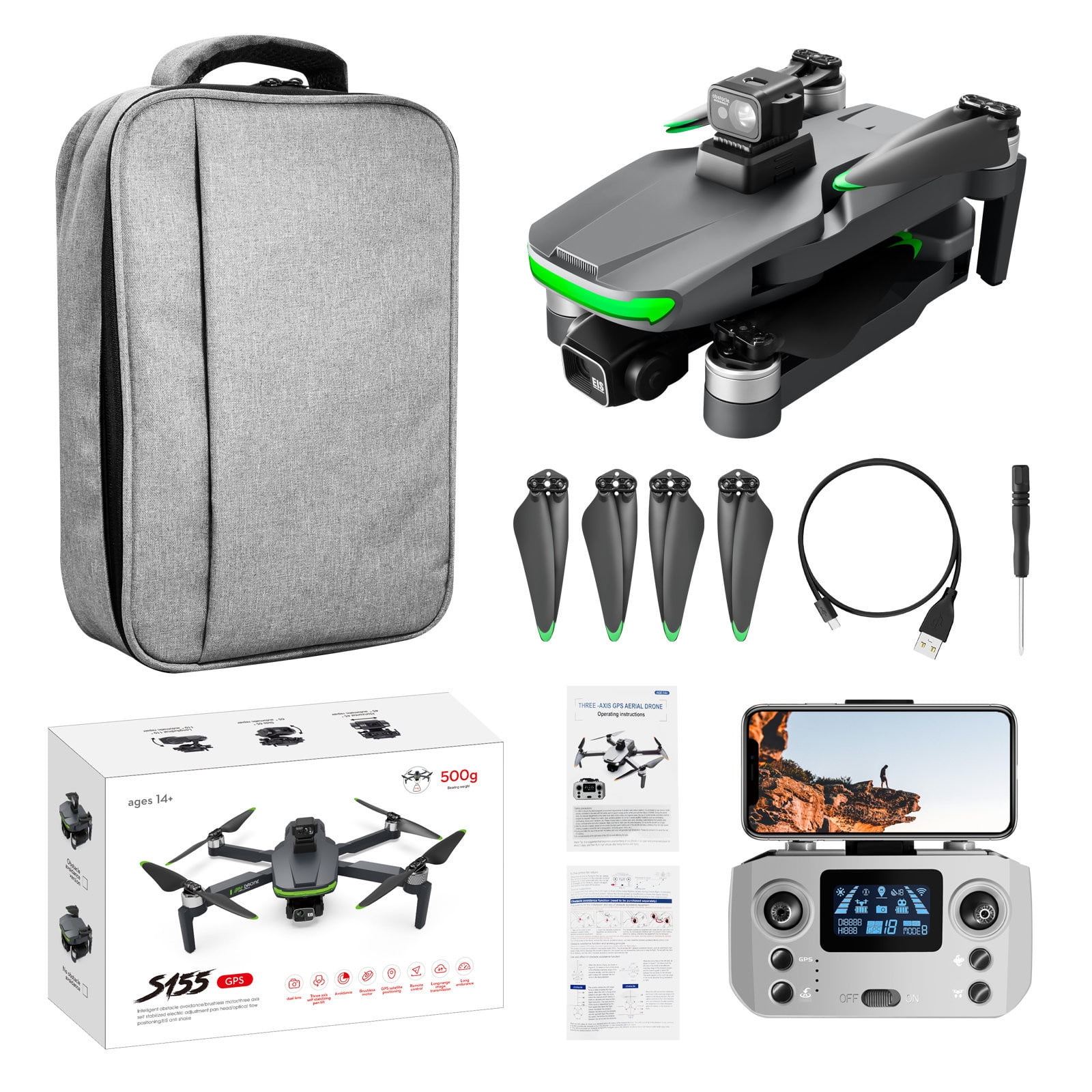 Clearance & Promo, Infrared Obstacle Avoidance Drone, GPS Positioning ...