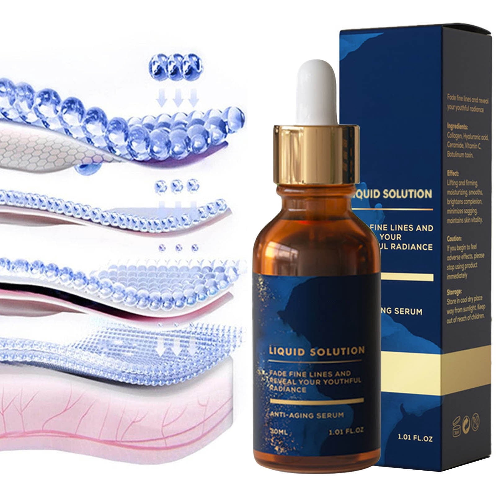 Clearance & Promo,Instant Results Facial Wrinkle Serum Firming Anti ...