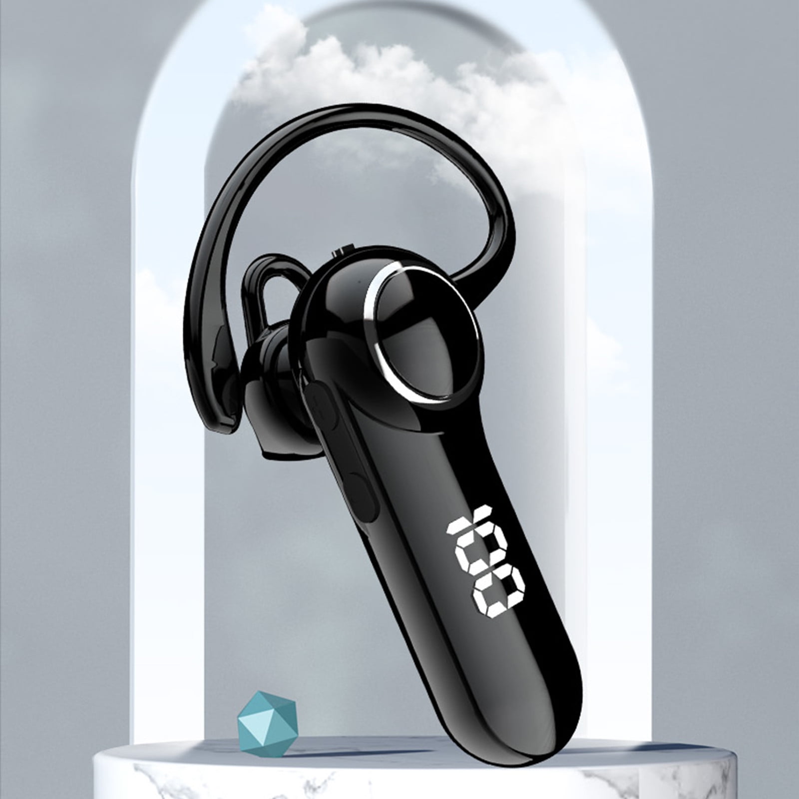 Clearance & Promo JGF844 Business Sports Bluetooth Headset Wireless-long Standby Hanging Ear Car ...