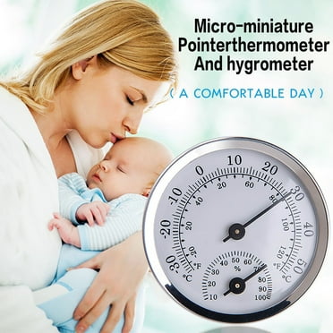 Hygrometer Temperature Wall Weather Humidity Gauge Hanging Indoor ...