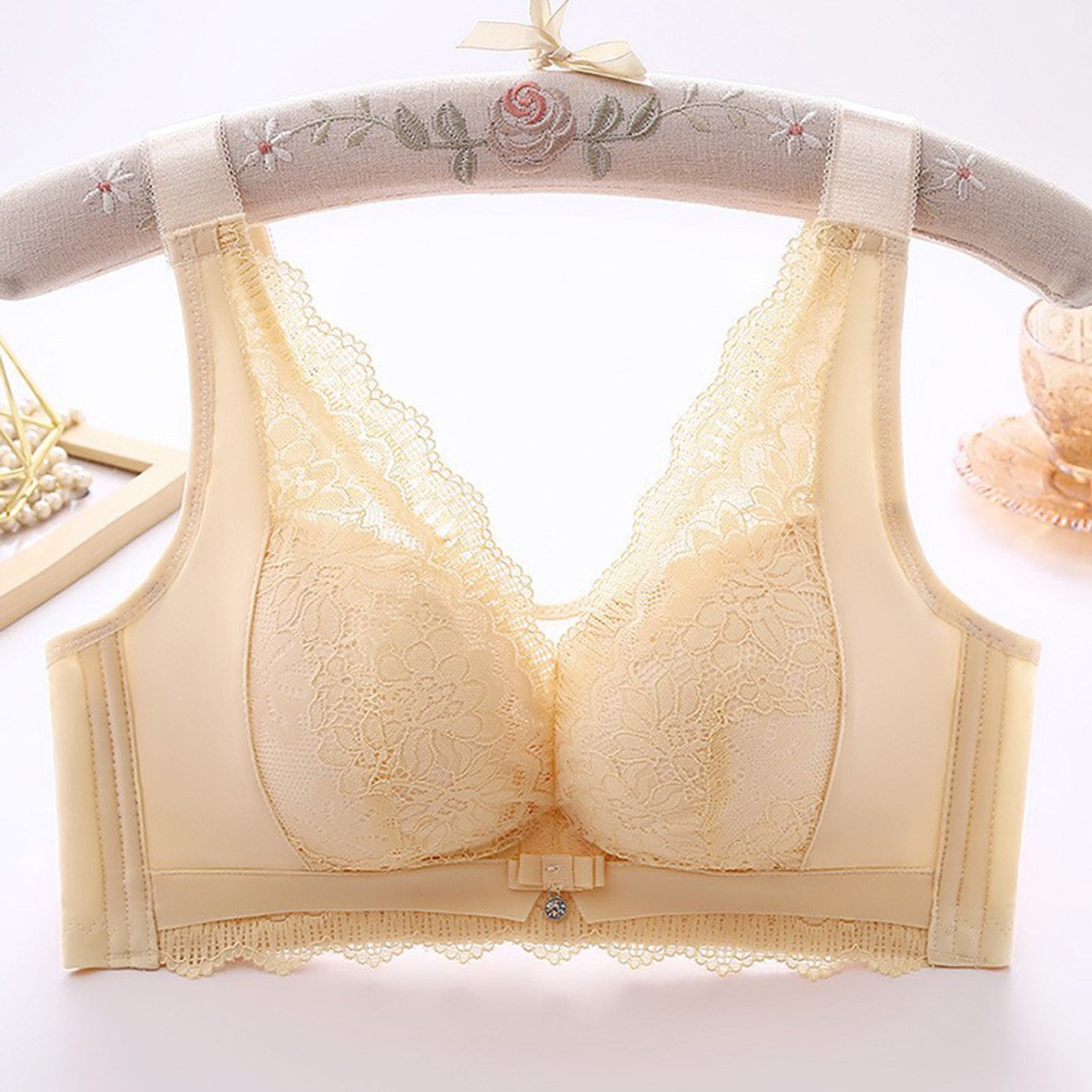 Clearance & Promo, Lace Thin Bra, Ventilate Large Size, No Steel Rim, Soft Comfort, for Everyday ...