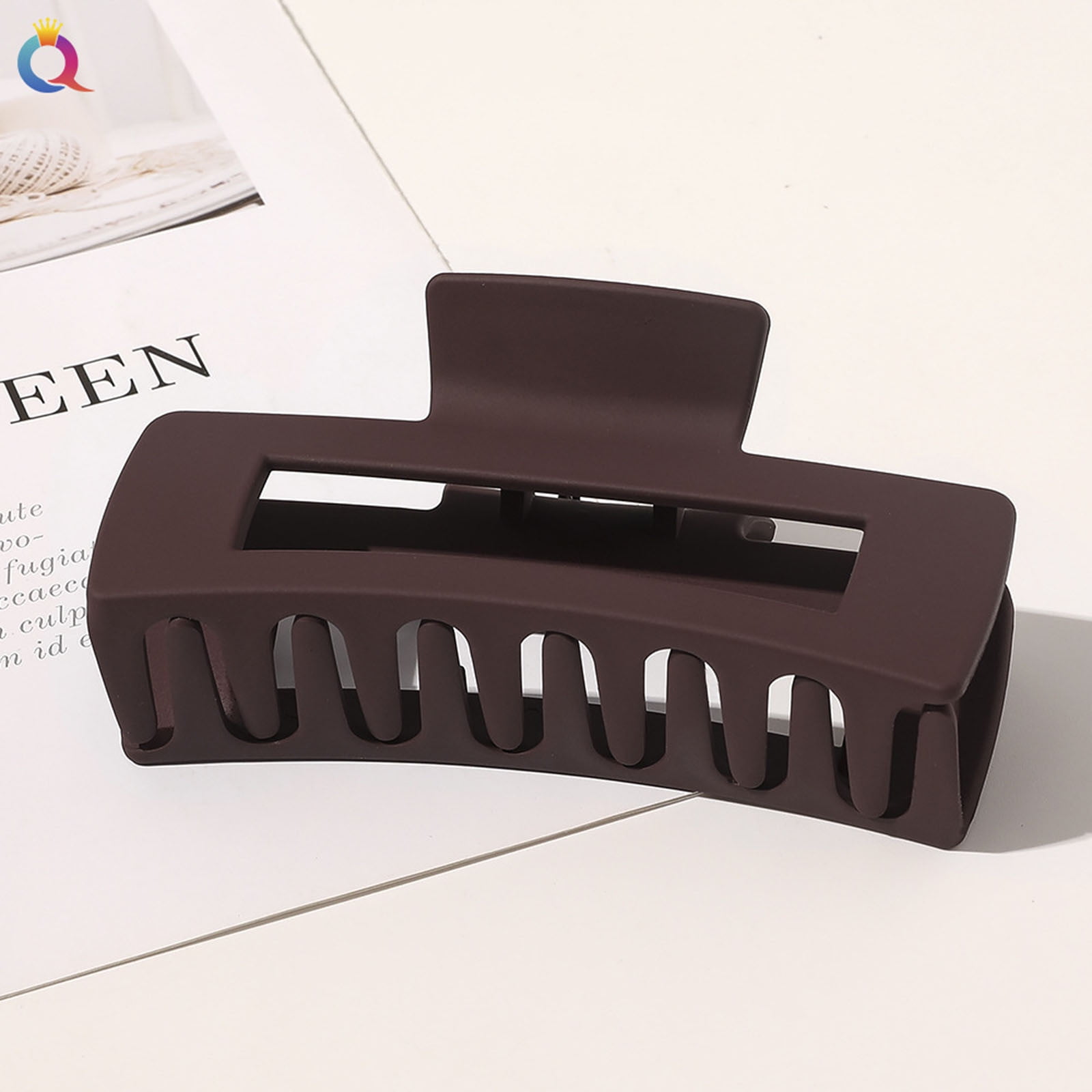 Clearance & Promo,Large Matte Claw Clips,Big Non-Slip Square Hair Clips ...