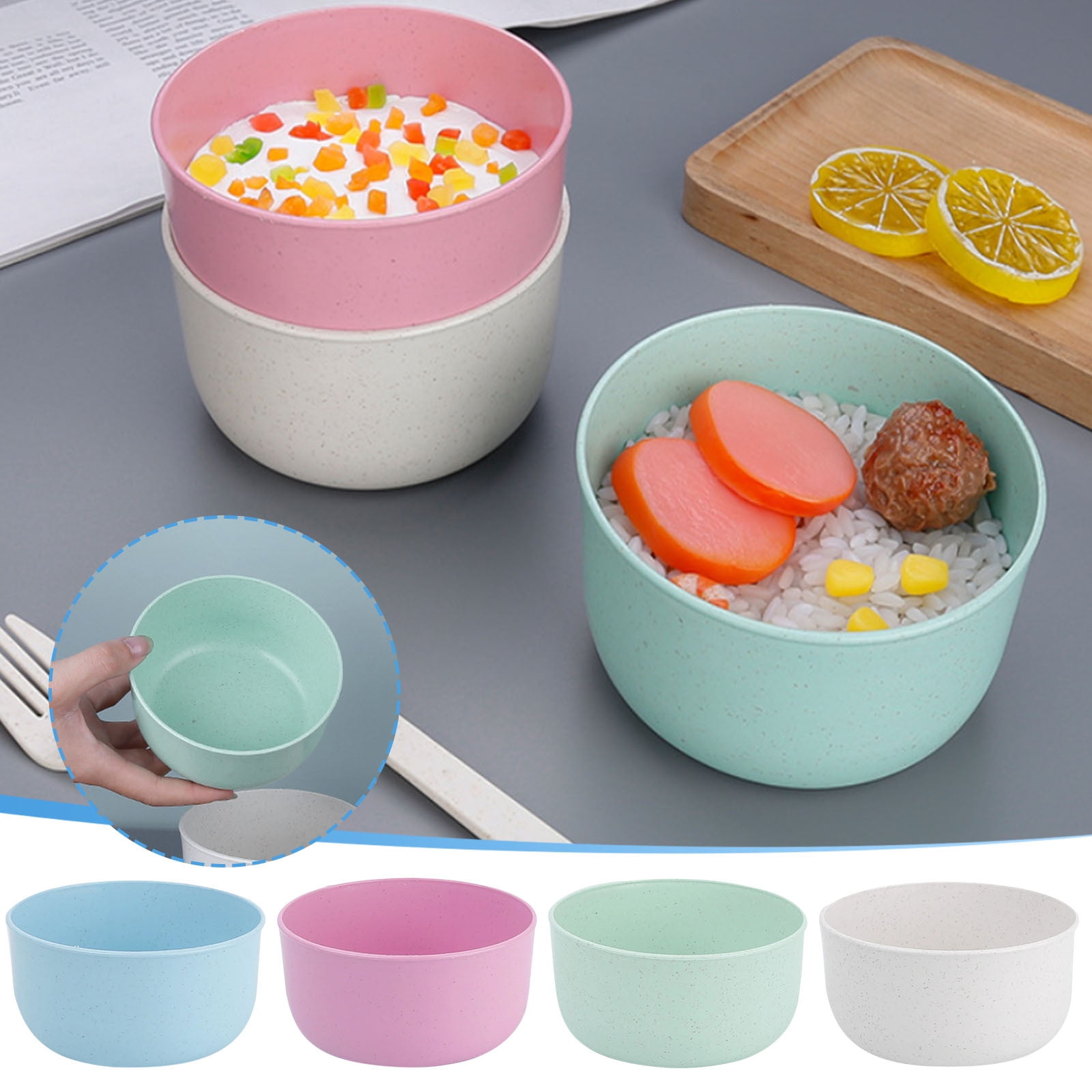 Angeler Plastic Microwave Safe Cereal Bowl, Dishwasher Safe, Large ...