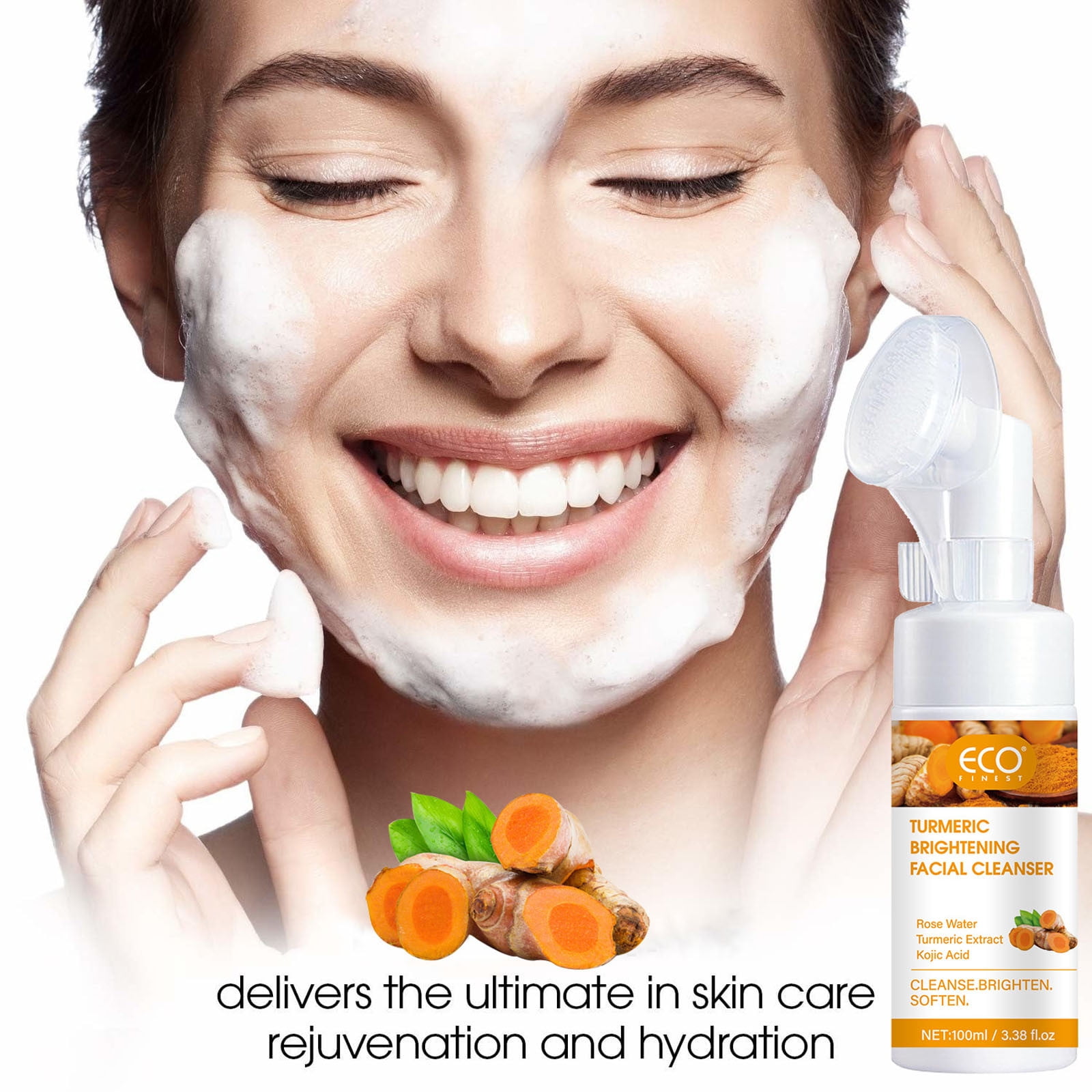 Clearance & Promo, Natural Turmeric & Brightening Cleanser, Gentle ...