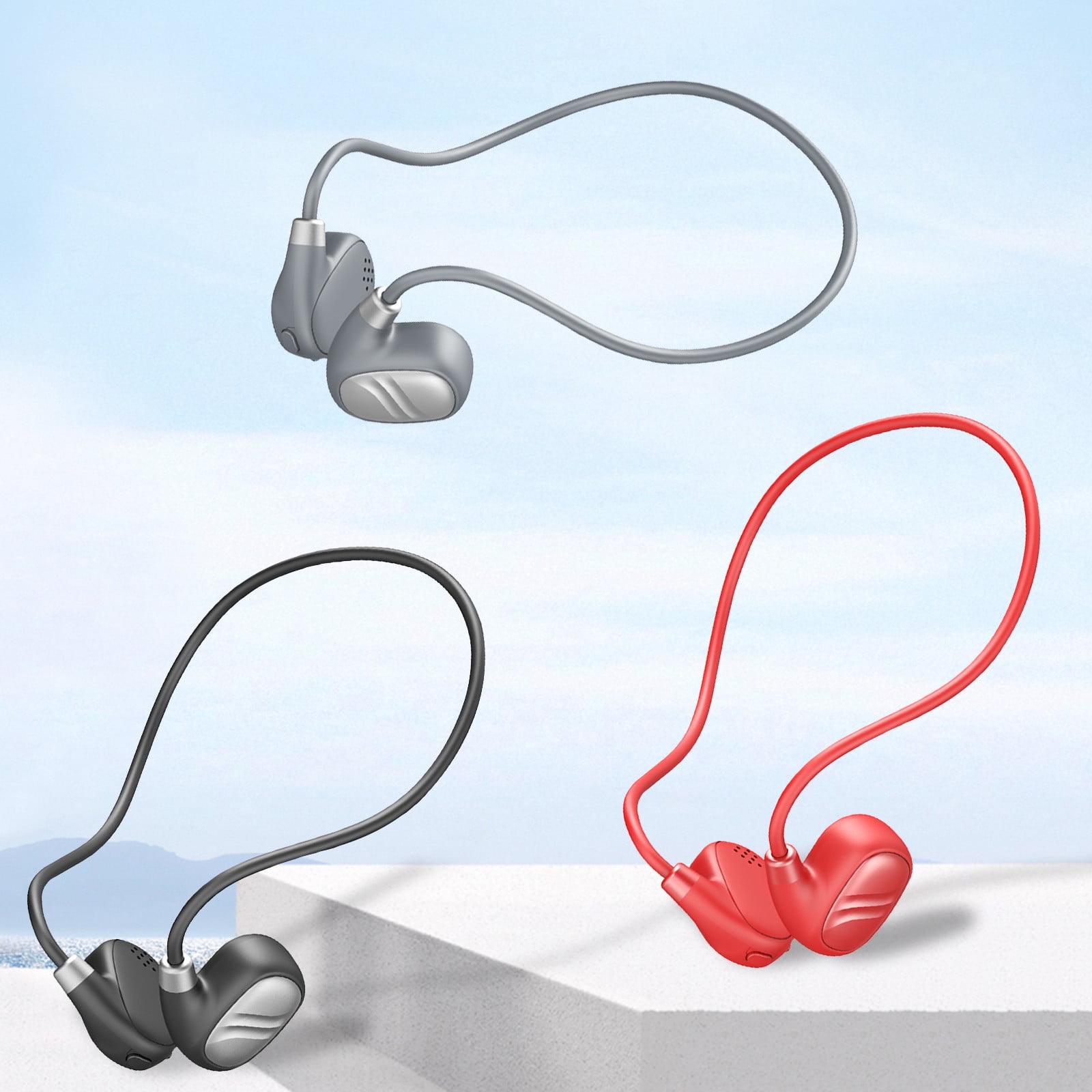 Clearance & Promo, Neck-Worn Sports Bluetooth Headset: Air Conduction ...
