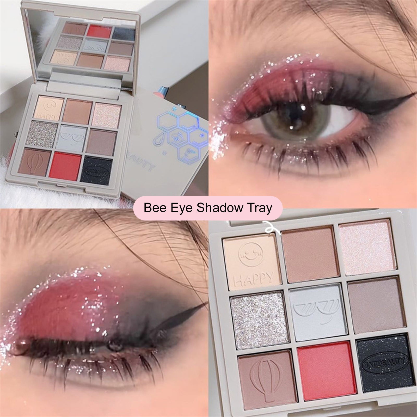 Clearance & Promo, Nine-Color Shimmer Eyeshadow PaletteVibrant ...