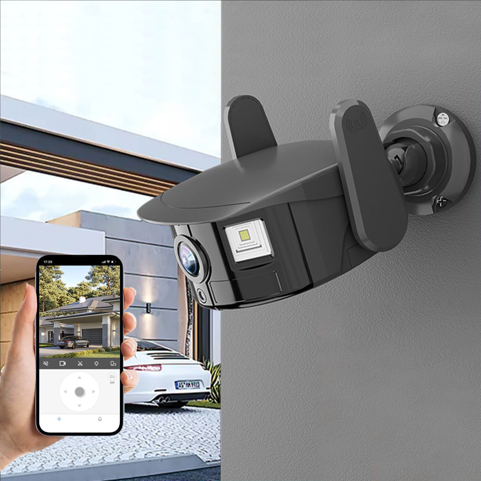 Clearance & Promo, Outdoor WIFI Monitoring Camera, 3MP Panoramic Wide ...