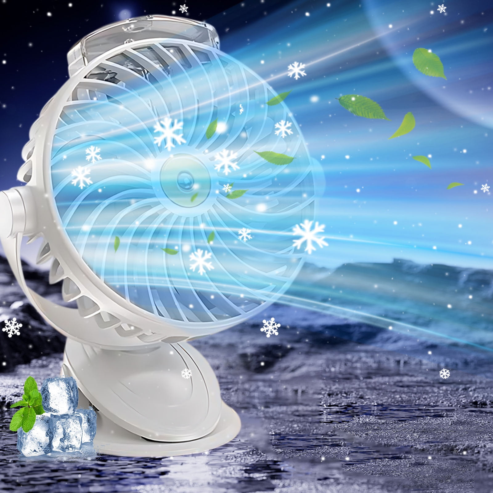 Clearance & Promo, Portable USB Mini Fan, 5-Speed Wind, Adjustable ...