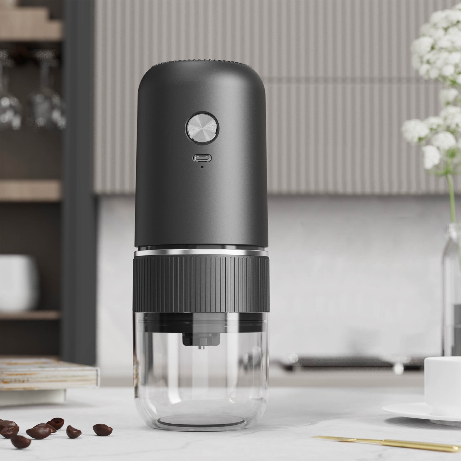 Clearance & Promo, Portable Wireless Coffee Grinder, Rechargeable Spice ...