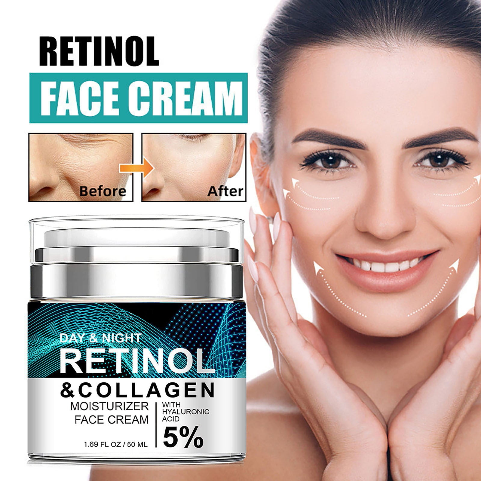 Clearance & Promo,Retinol Moisturizing Cream for Tightening,Fine Lines ...