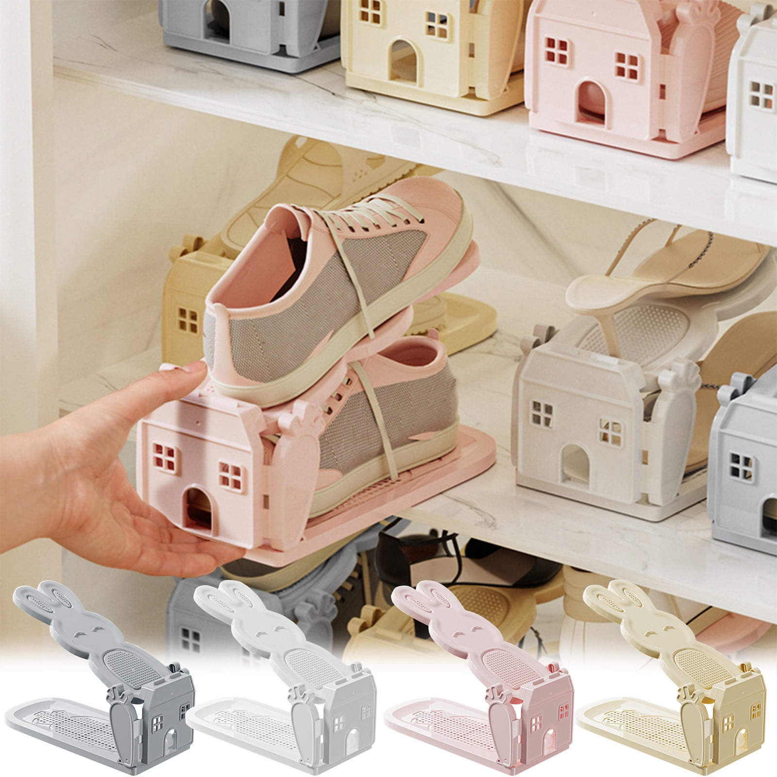 Yulucky Shoe Racks Shoe Rack Economical Plastic Combination Multi Layer ...