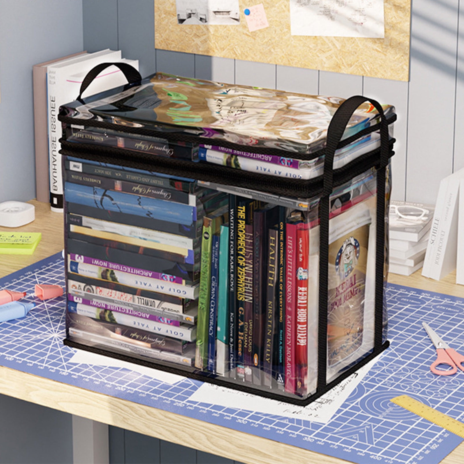 Clearance & Promo, Student Book Storage Bag, Transparent Storage Box ...