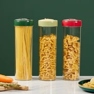 KKC Tall Glass Spaghetti Container Storage Jar,Sealed Pasta Holder ...