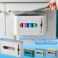 Hkapeg Plastic Bag Storage Box Kitchen Wall-mounted Garbage Bag Box ...