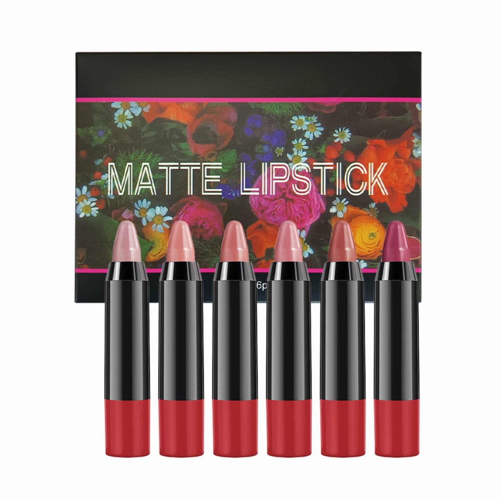 Clearance Promotion 6 Colors Lipstick Set Lipstick Long Lasting Non ...