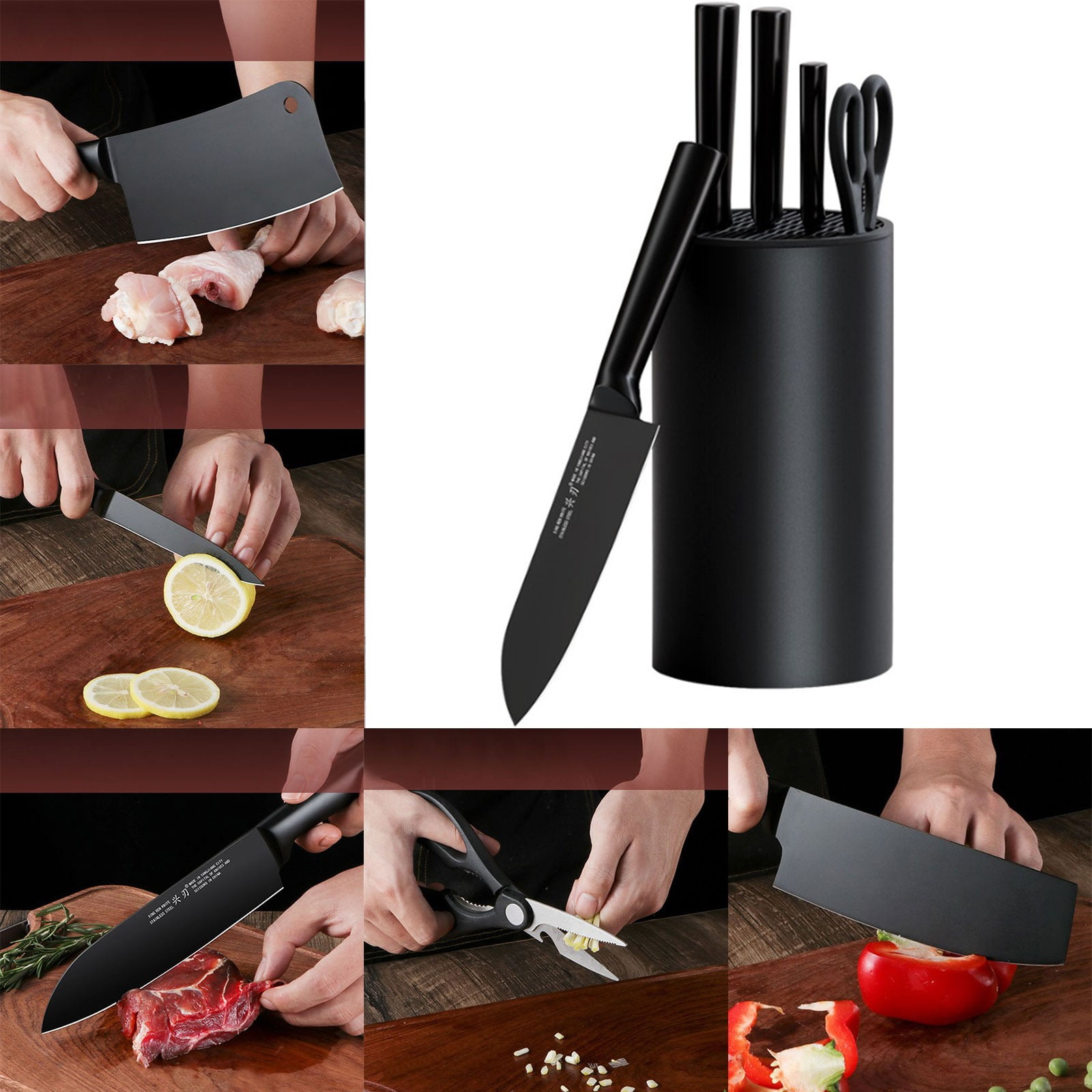 Clearance Promotion KULOKHUI Chef Knife Meats Fruits Vegetables Knife ...