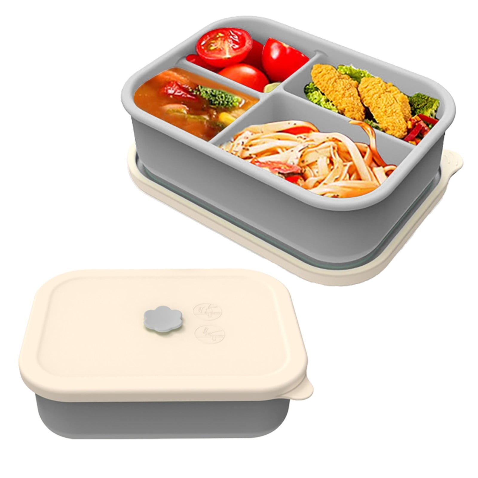 Clearance Promotion KULOKHUI Lunch Box Silicone Lunch Box Dividers ...