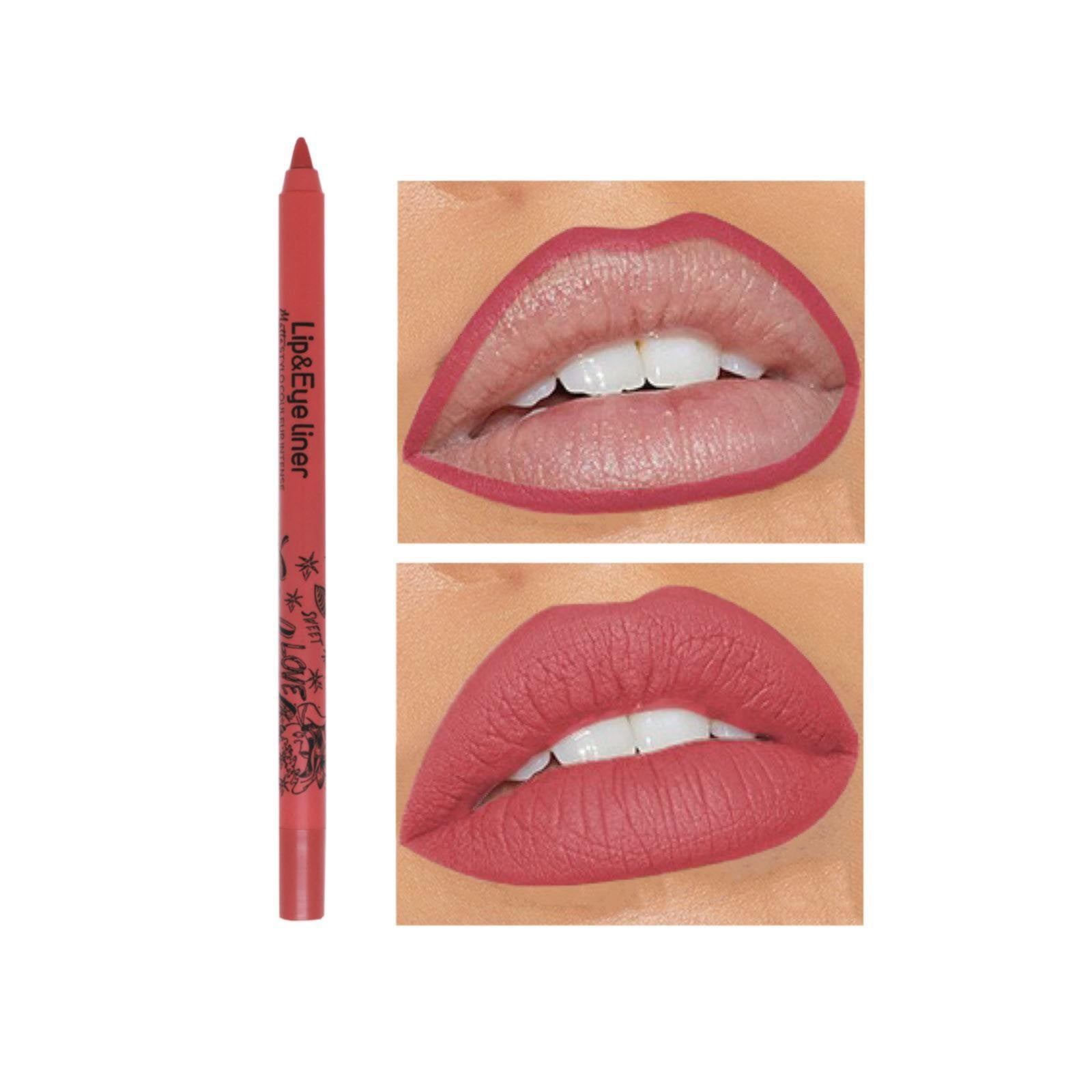 Clearance Promotion Lipstick 20 Colors Of Lip Liner Lipstick Pen Not Easy To Fade To Outline
