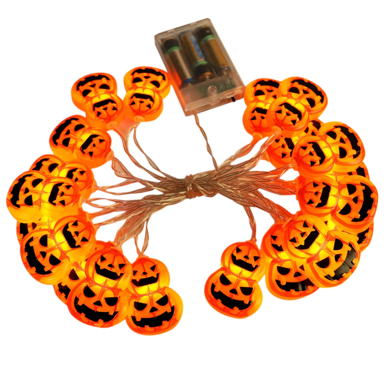Hvmvliv Pumpkin Light String LED Pumpkin Lights, Halloween Holiday ...