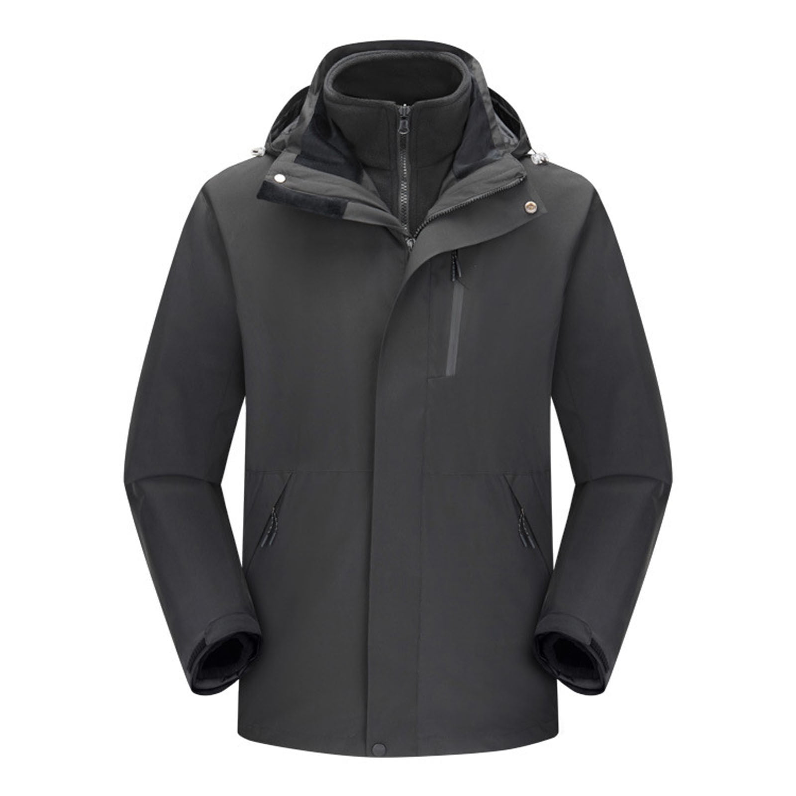 RYRJJ Men's Mountain Ski Jacket 3 in 1 Waterproof Winter Jacket Warm ...