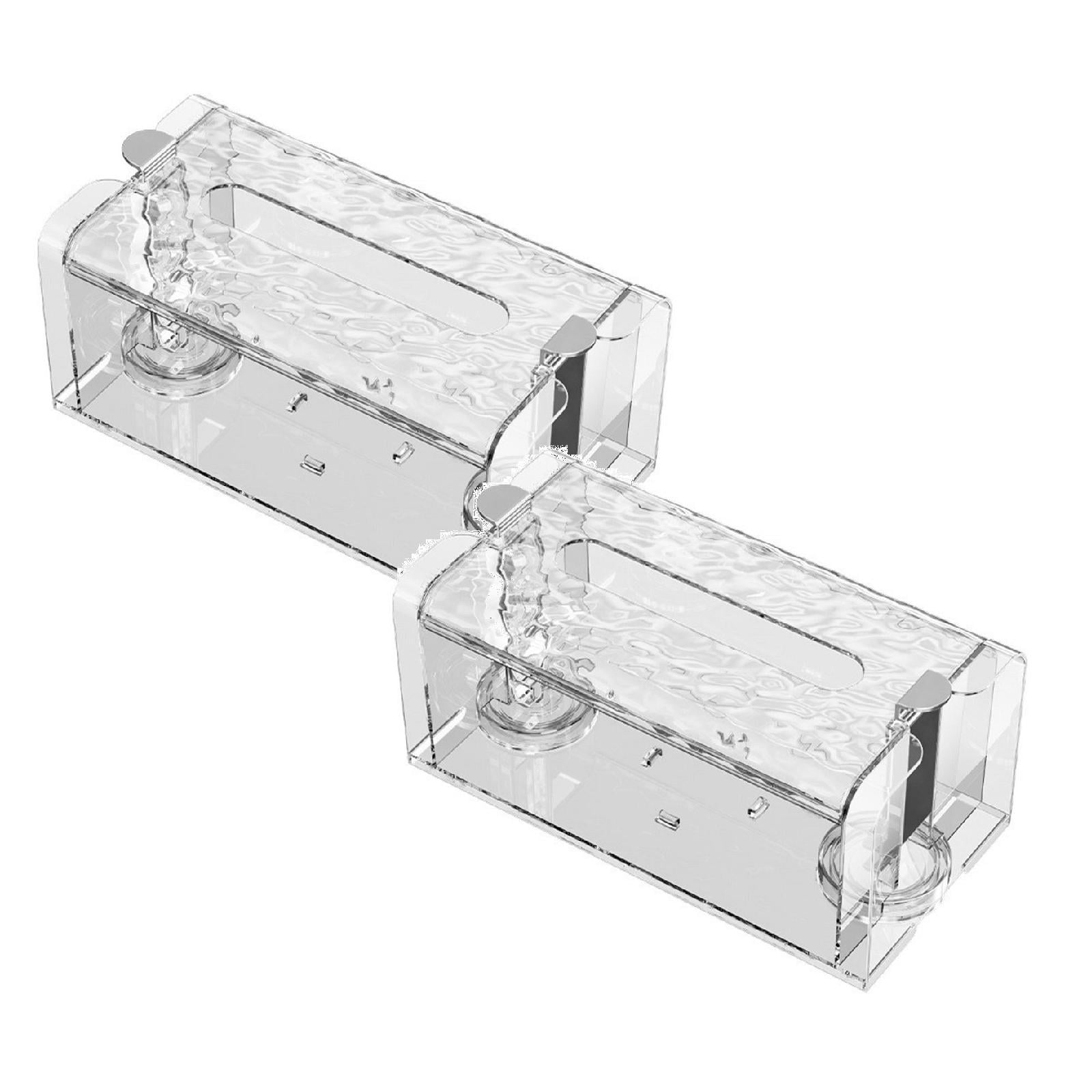 Clearance Rack under $20 Tissue Box Suction Cup Wall Mounted Corrugated ...