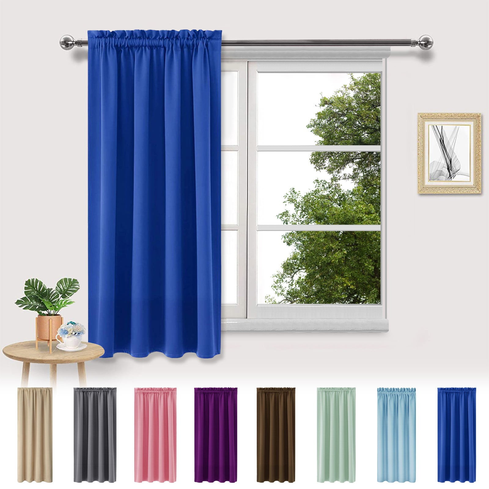 Clearance Rciityk Blackouts Curtains for Bedroom Thermal Insulated with Black Liner Darkening ...