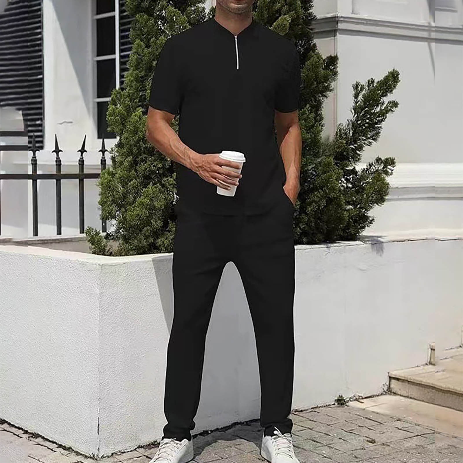 Rciityk Fashion Men's Tracksuits 2 Piece Casual Athletic Jogging ...