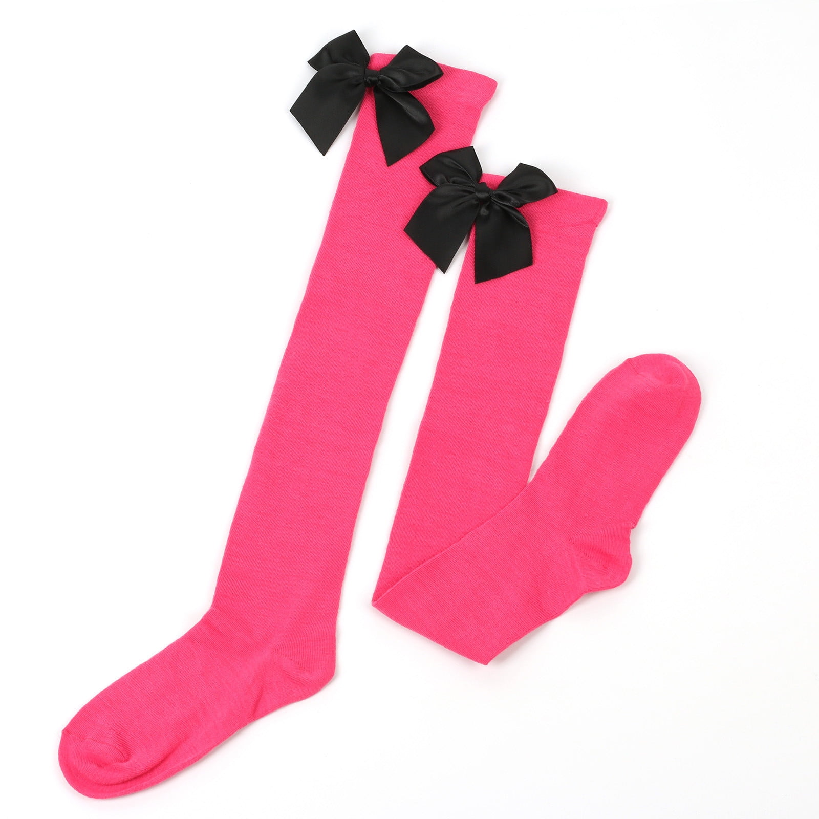 Clearance Rciityk Satin Bow Stockings Socks for Women and Teen Girls ...