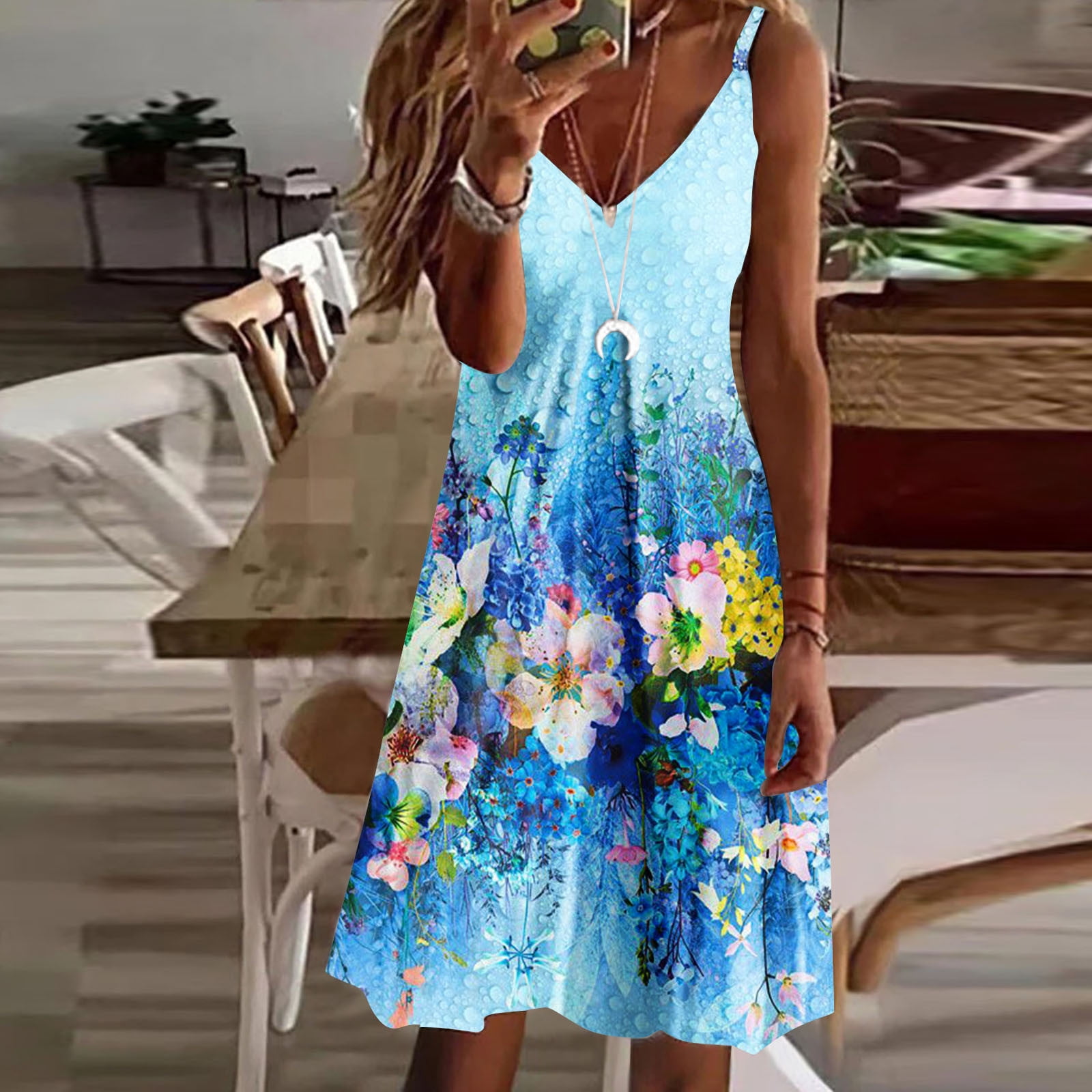 Clearance Rciityk Women's 2024 Summer Dresses Casual Beach Dresses ...