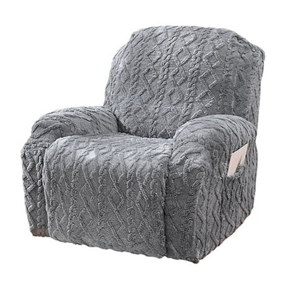 Clearance Recliner Chair with Pockets Double Weave Washable Plush Chair ...