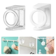 360Â° Rotatable Retractable Rod Holders, Non-Drilling Adhesive Towel ...