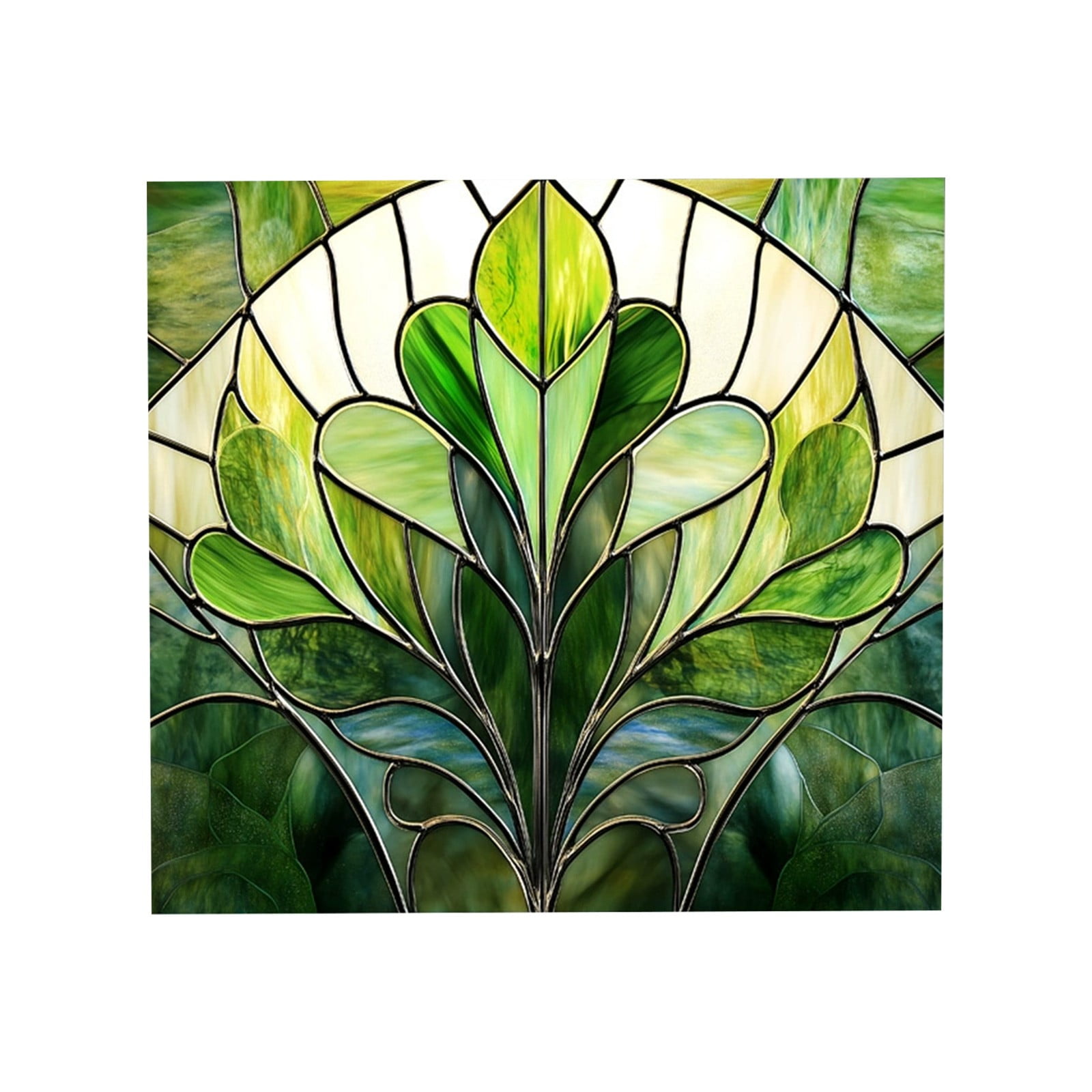 Clearance!Retro Colored Static Glass Paste PVC Non Adhesive Window Film ...