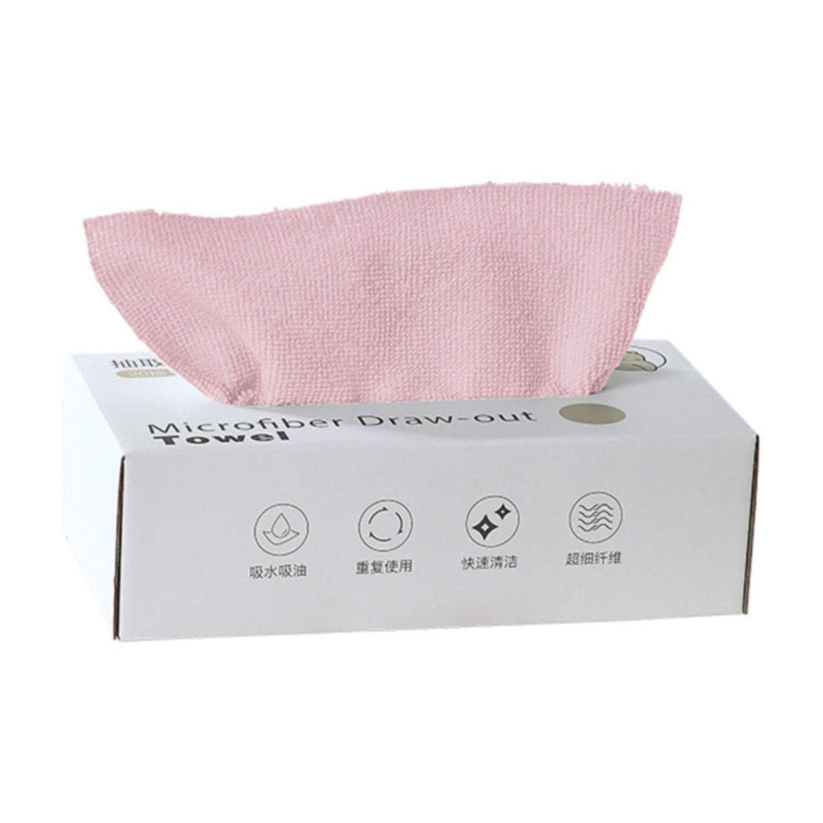 Clearance! Reusable Microfiber Cleaning and Drying Wipes with Dispenser ...