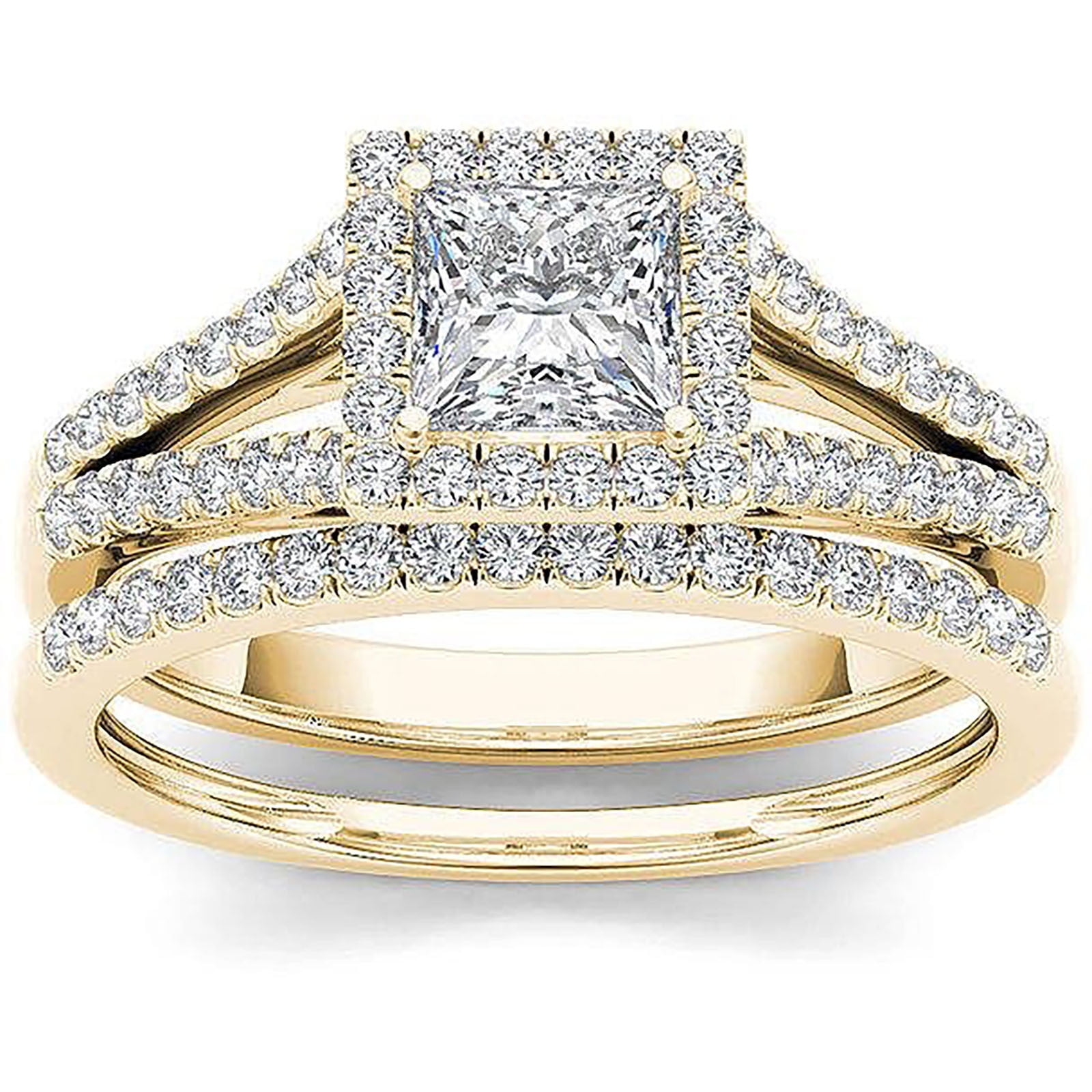 Clearance Rings for Women 1PC Womens Ring 2-in-1 Set Detachable Shiny ...