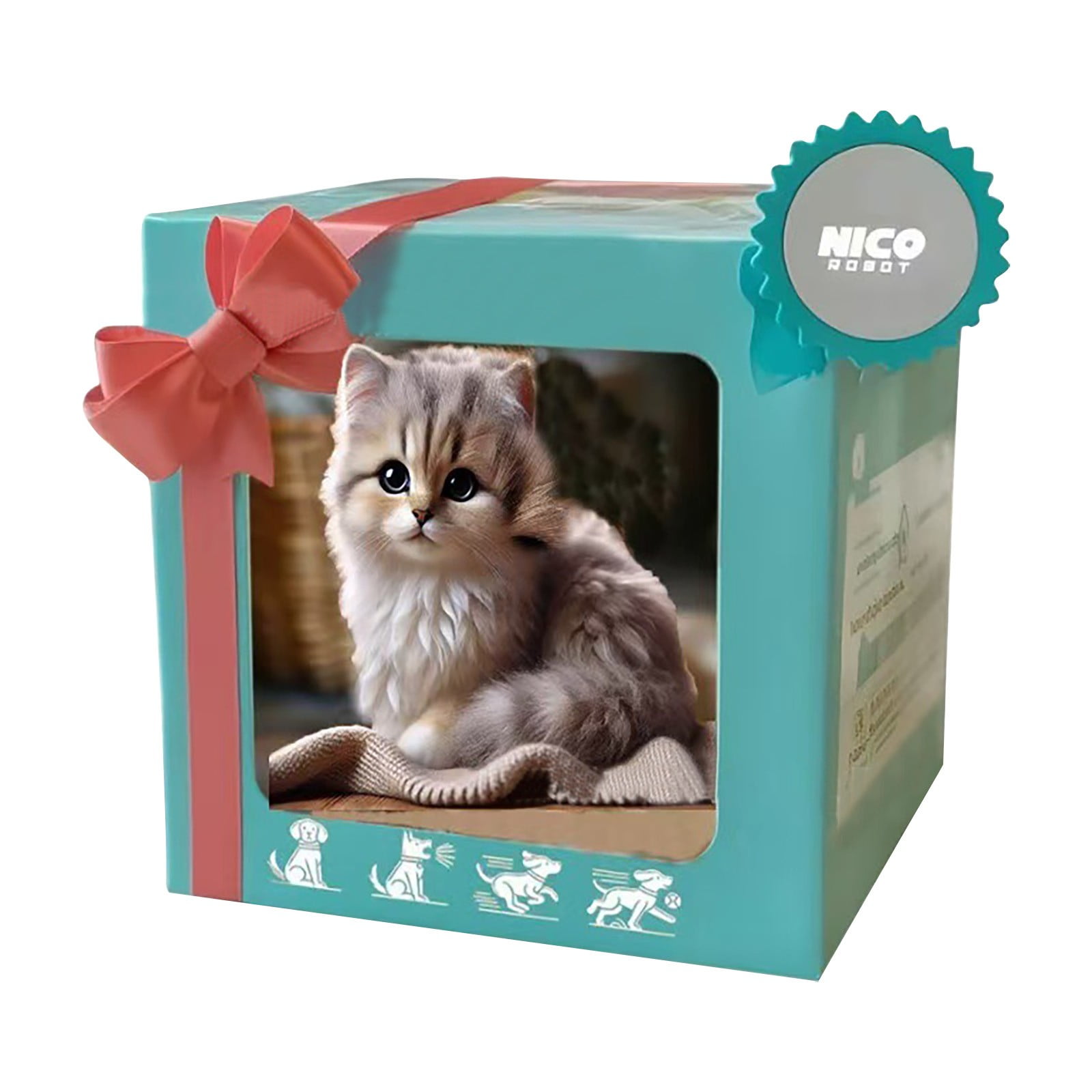 Clearance! Robot Cat Plush Toy kitten Electronic Interactive Cat ...