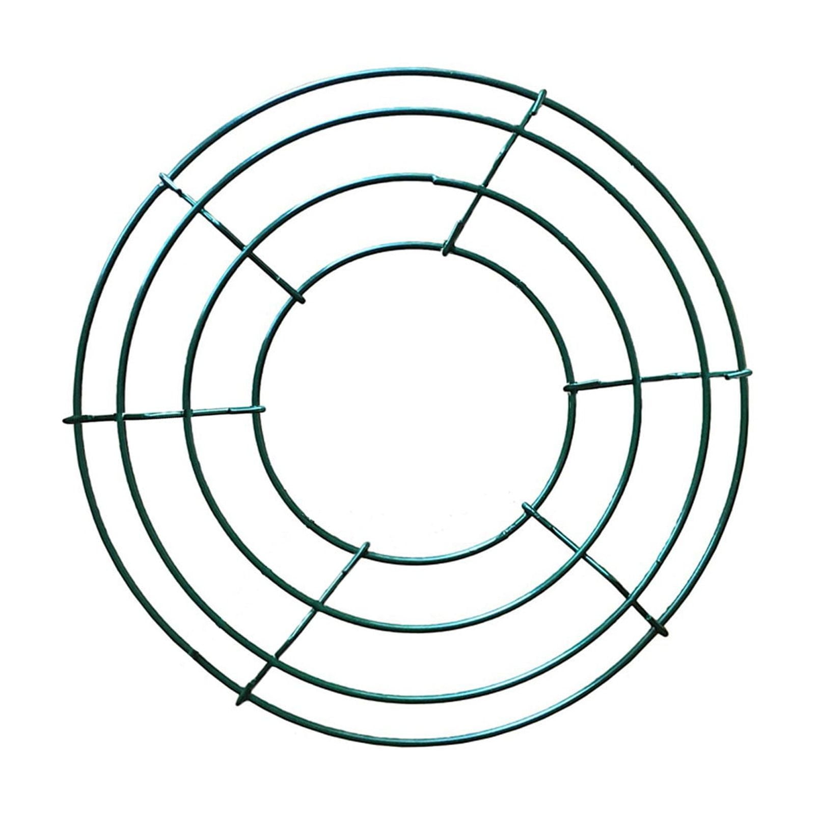 Clearance! Round Metal Wreath 10 In Heart-Shaped Wire Frame Wedding ...