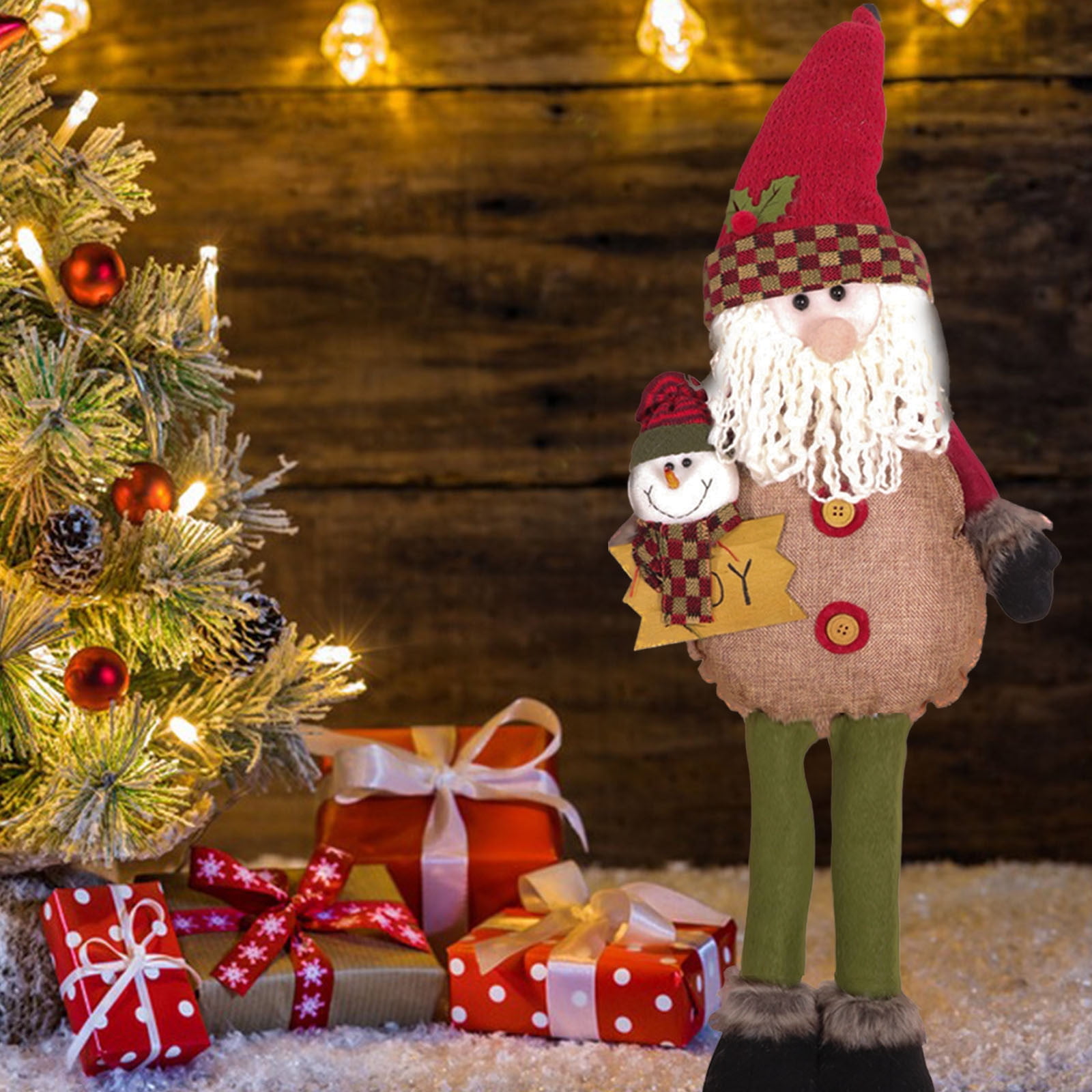 Clearance! SDJMa Christmas Standing Plush Doll, 24 inch Santa Snowman ...