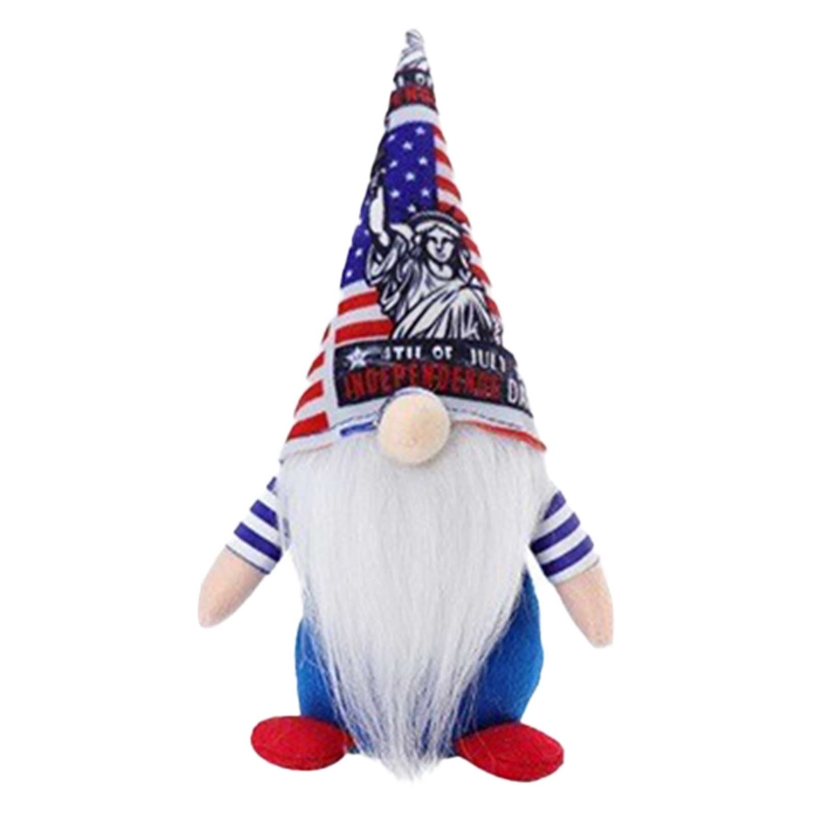 SDJMa Independence Day Gnome Plush - Scandinavian Tomte Elf Decorations ...