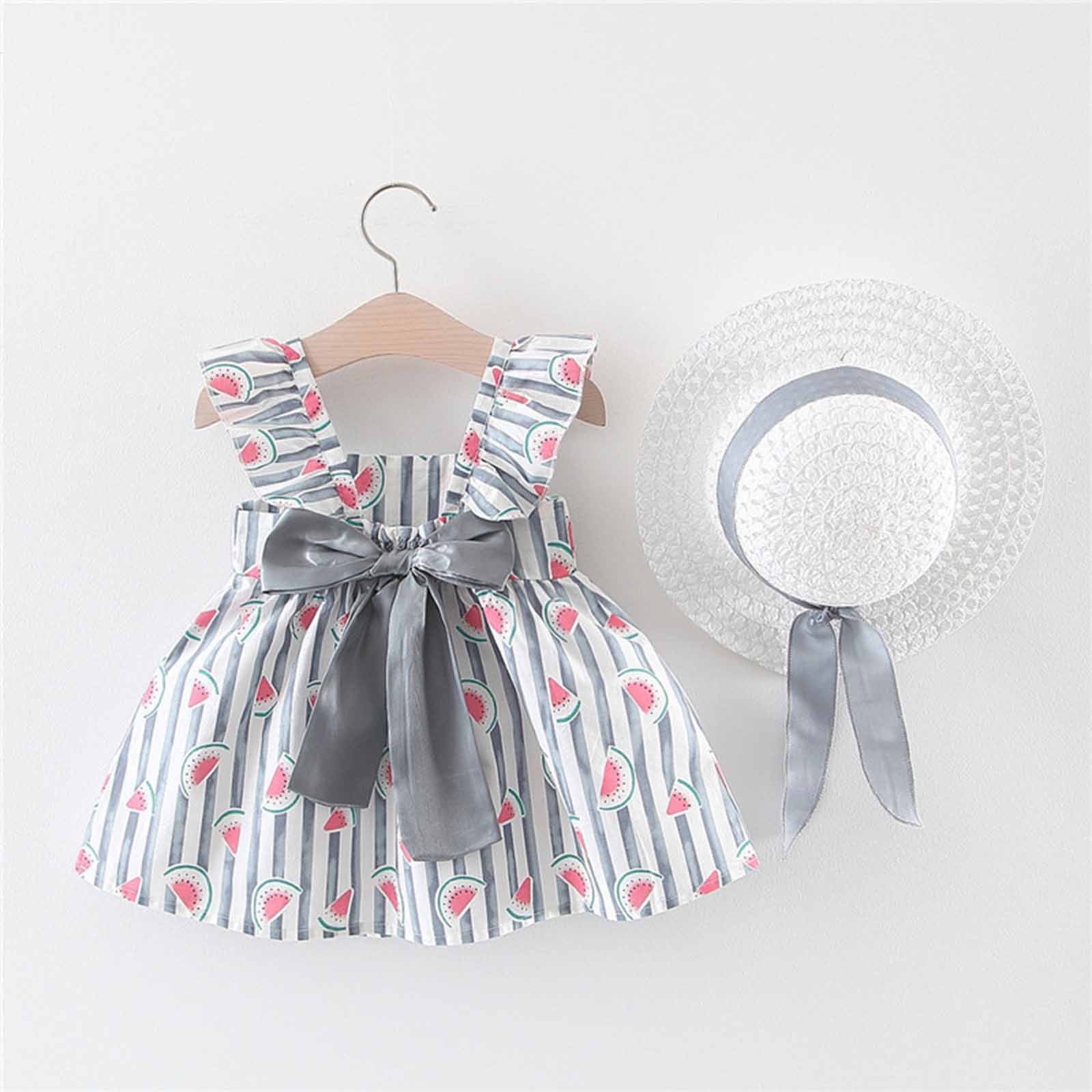 Clearance! SDJMa Summer Dresses Newborn Infant Toddler Girls Sun Hat ...