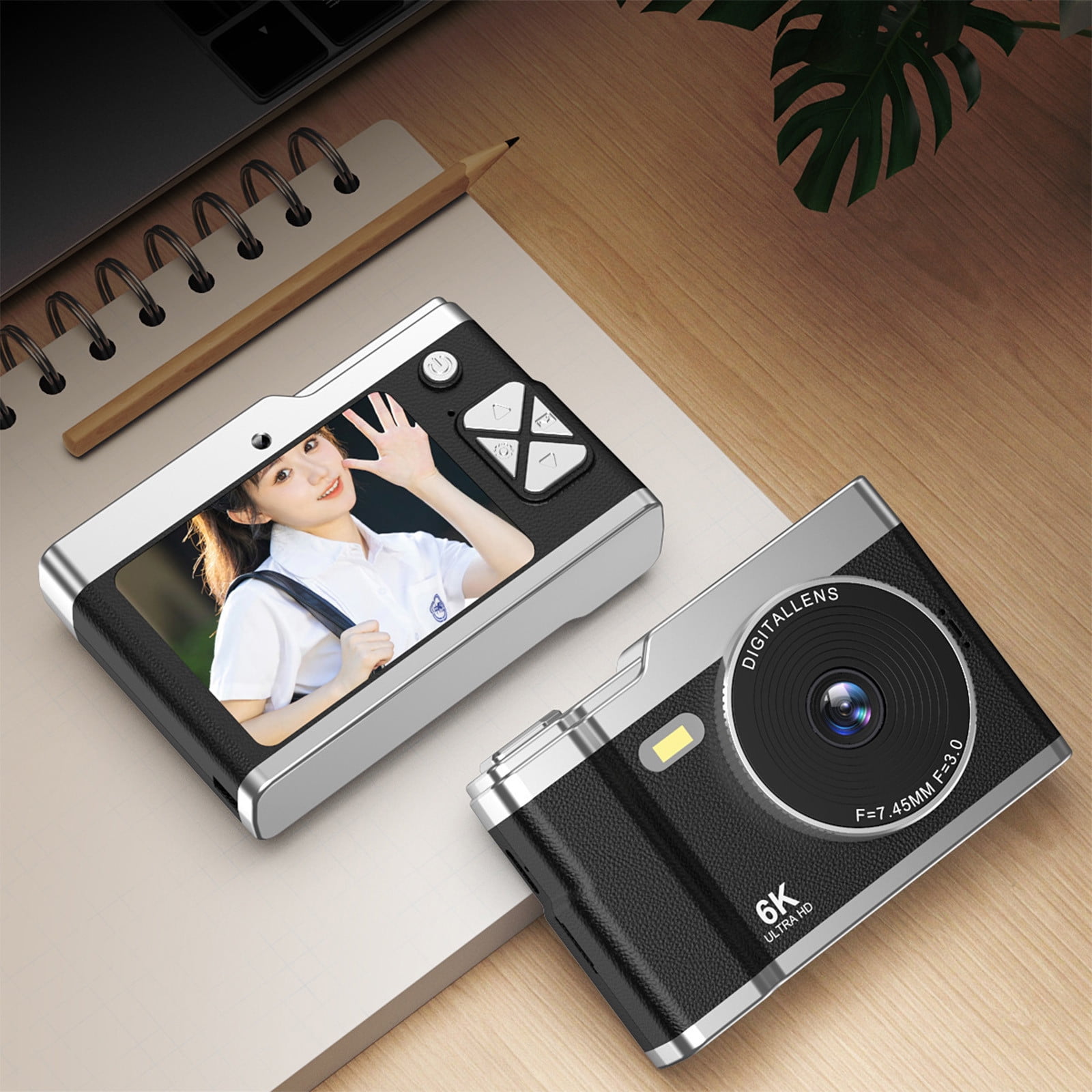 Savings SINIMOKO Front And Rear Double Cameras 64MP HD Digital Camera 2 ...