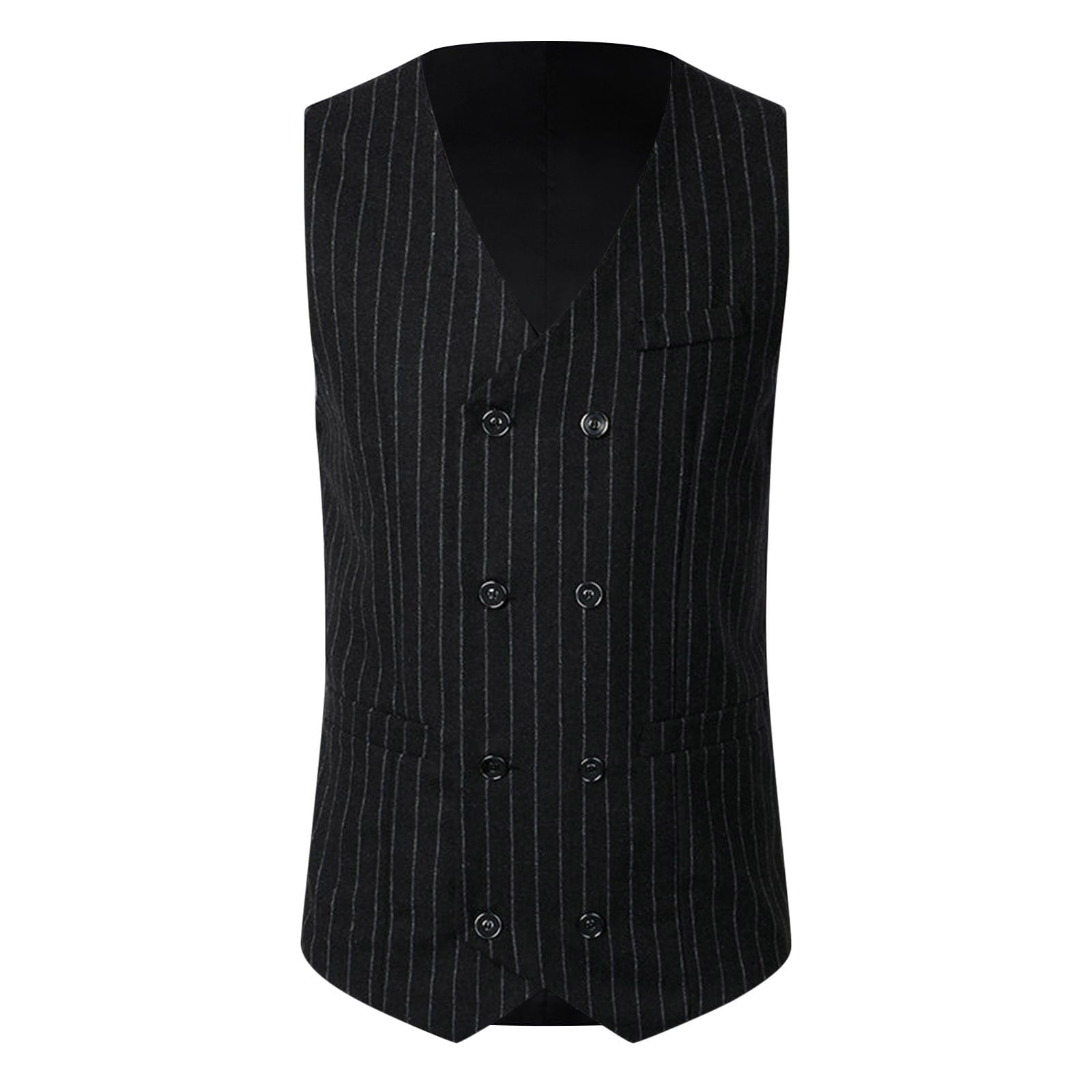 Clearance! SNOWSONG Black Vest Men,Casual Business Suit Vest Men's Vest ...