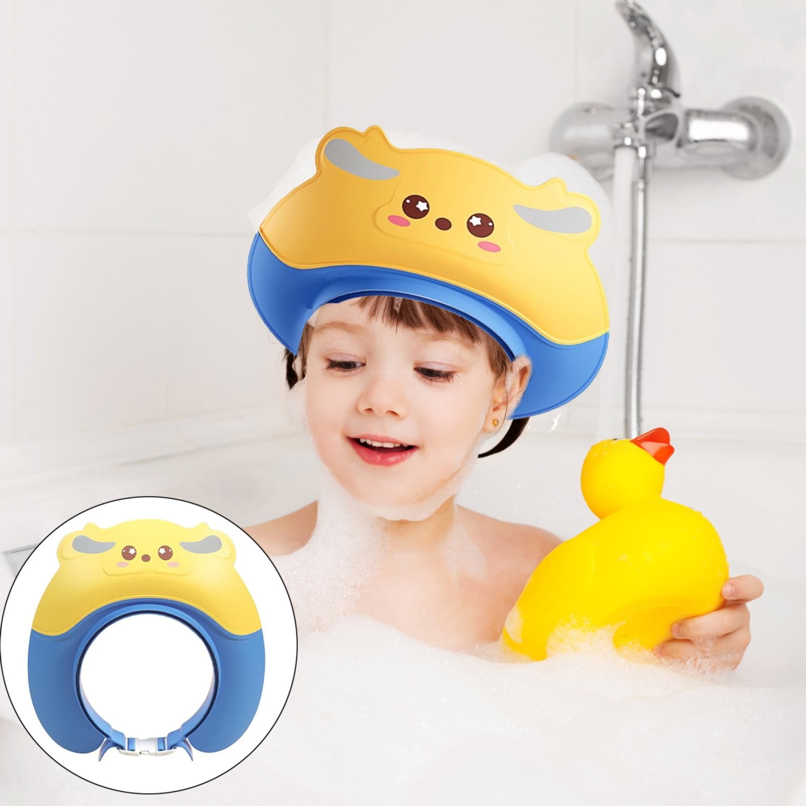 Clearance! SSNTSY Bath toy Head Hair Rinser Baby Shampoo Cap Childrens ...
