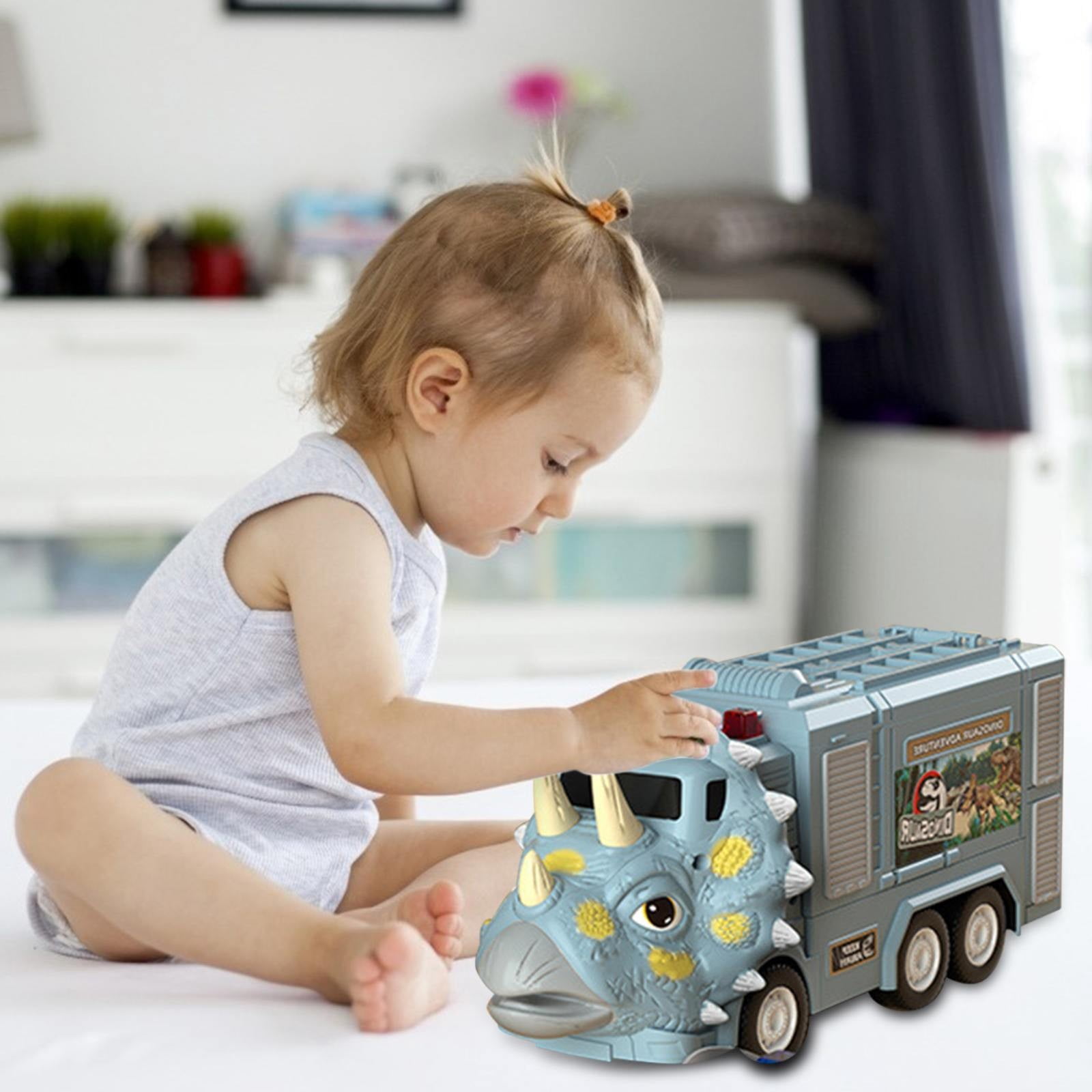 Clearance! SSNTSY Dinosaur Transformation Engineering Truck Track Toy ...