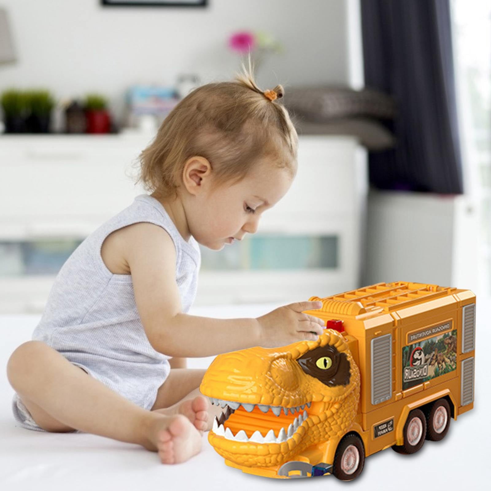 Clearance! SSNTSY Dinosaur Transformation Engineering Truck Track Toy ...