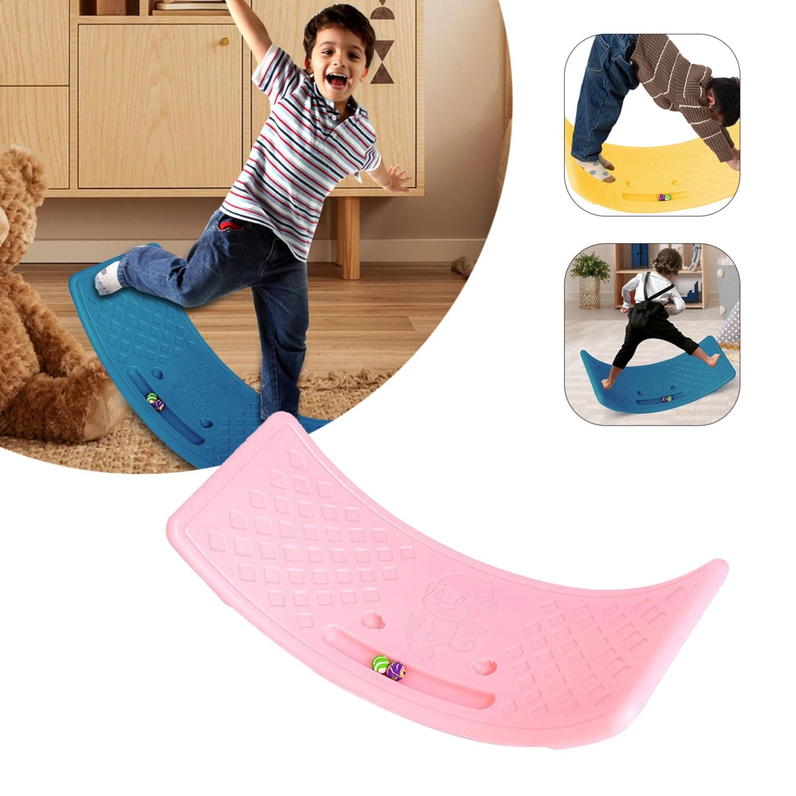 Clearance! SSNTSY Education Wobble Board Kids Toddler Wobble Kids Board ...